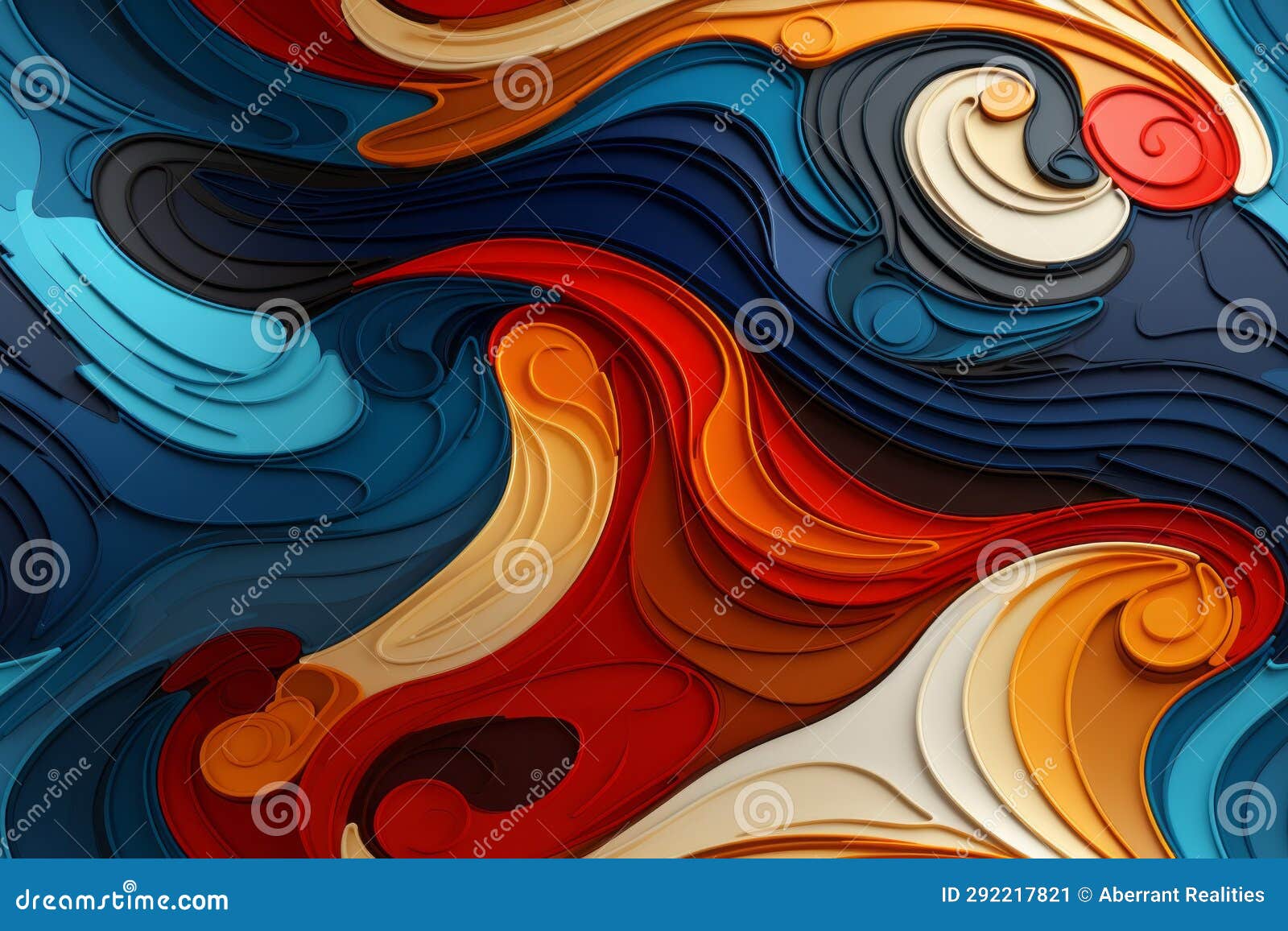 Colorful Abstract Background with Swirls of Different Colors Stock ...