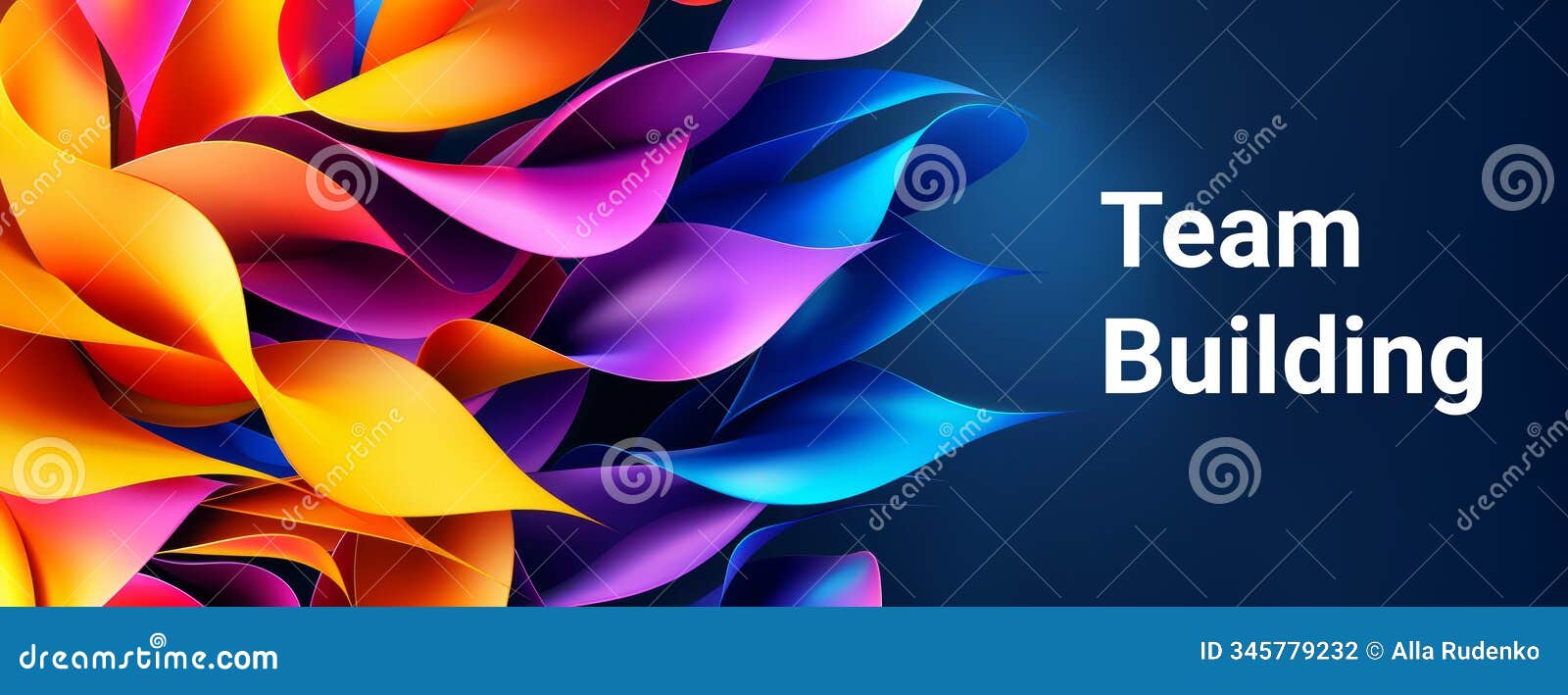 Colorful Abstract Background for Team Building and Collaboration ...