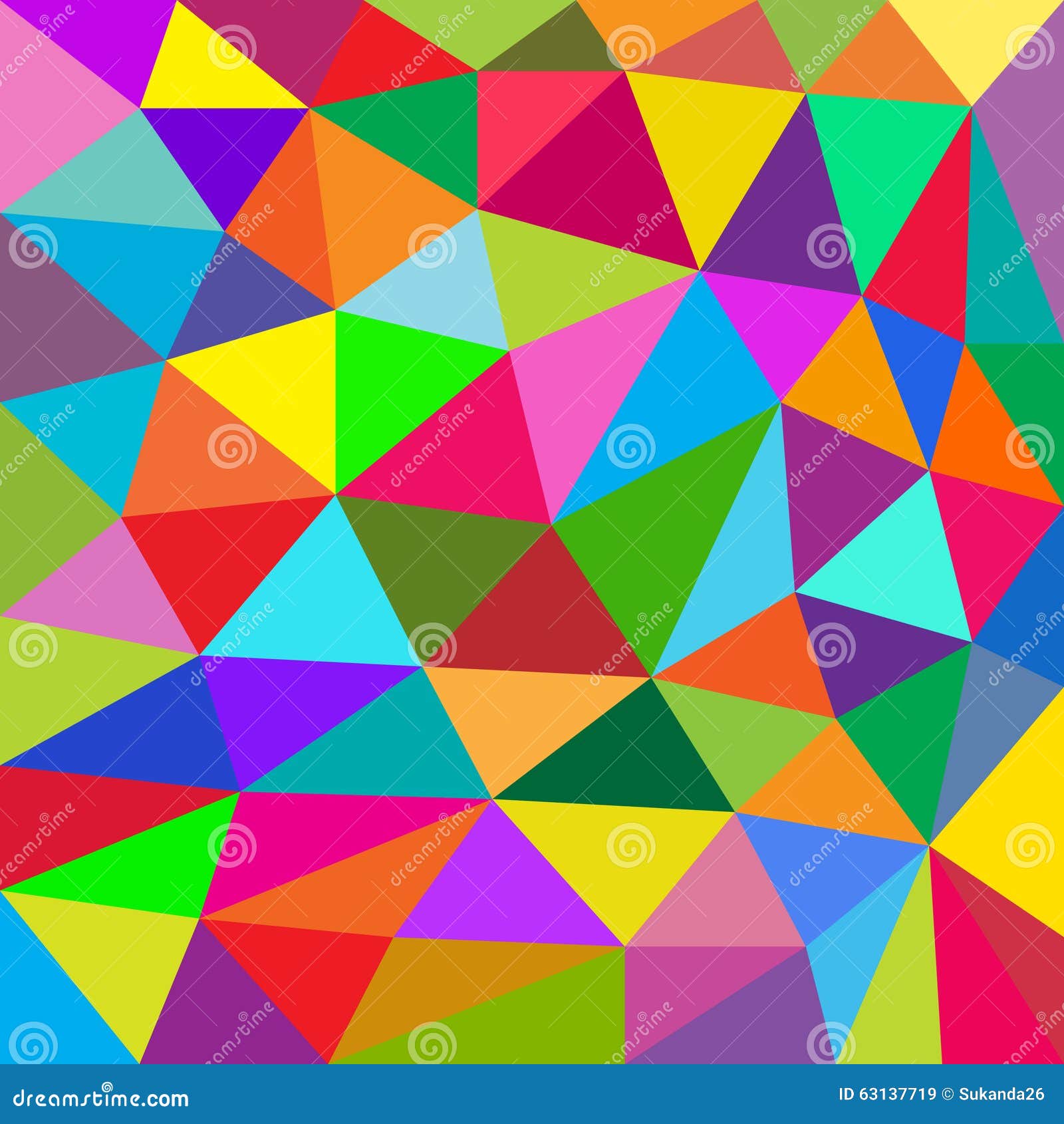 Colorful Abstract Background of Triangles Stock Vector - Illustration ...