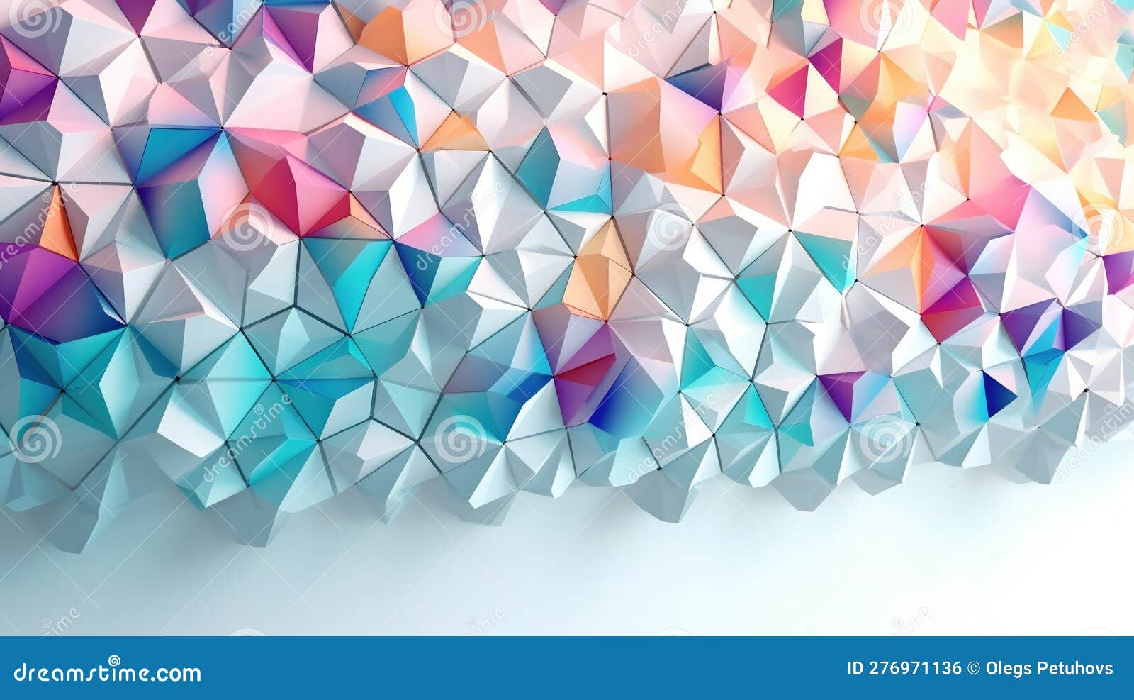 A Colorful Abstract Background with a Variety of Shapes and Sizes Stock ...