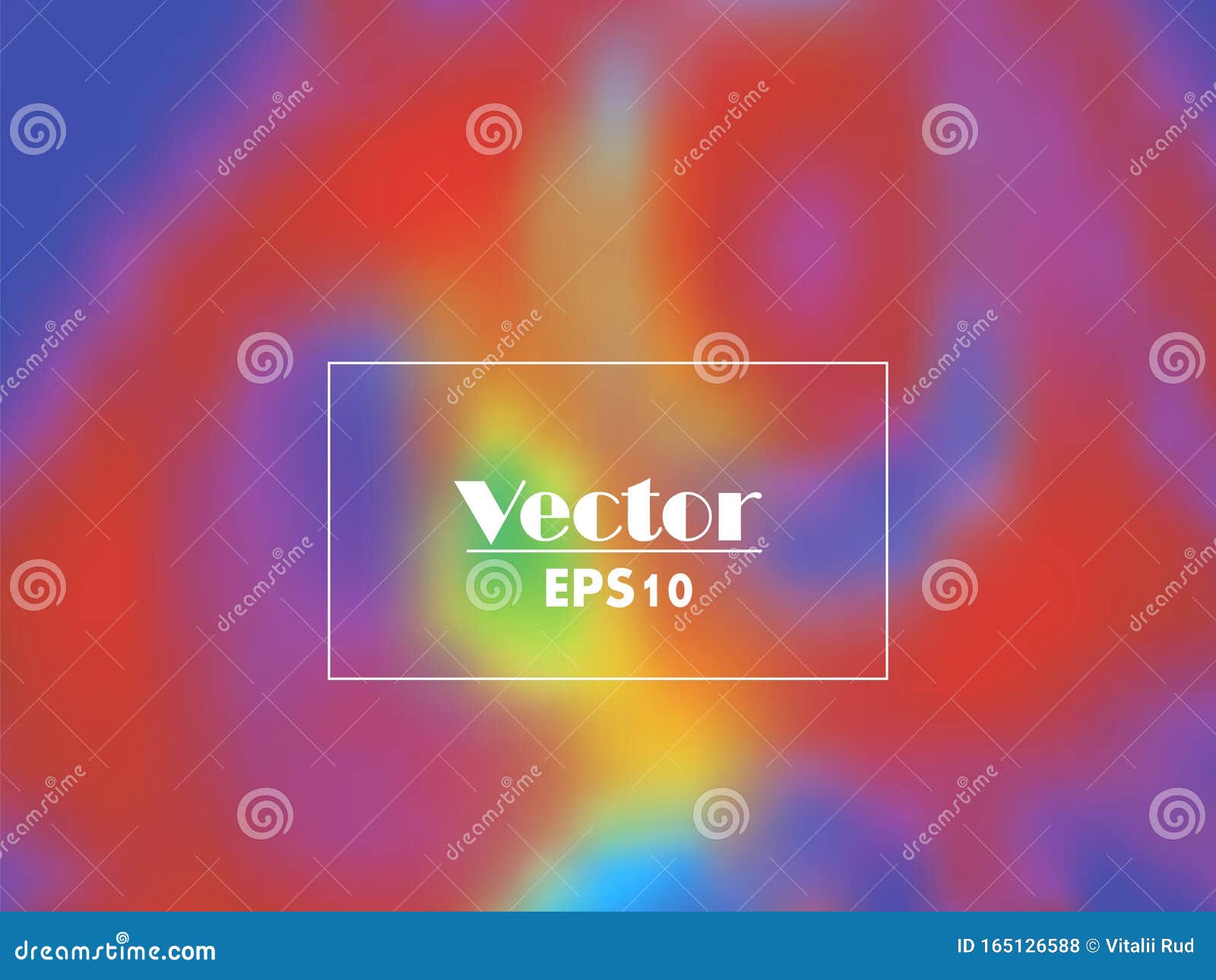 Vector Abstract Rainbow Gradient Background Stock Vector - Illustration ...