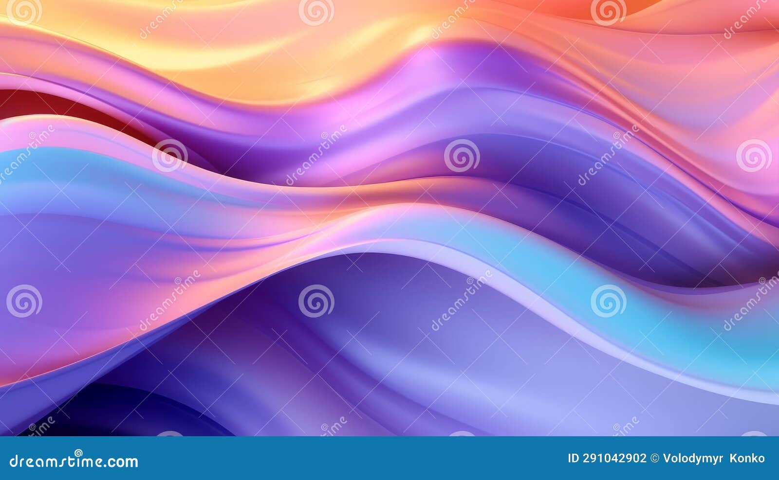 Colorful Abstract Background with Vibrant Wavy Shapes Stock ...