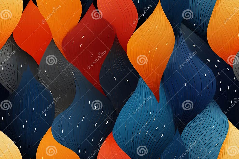 A Colorful Abstract Background with Waves of Different Colors Stock ...