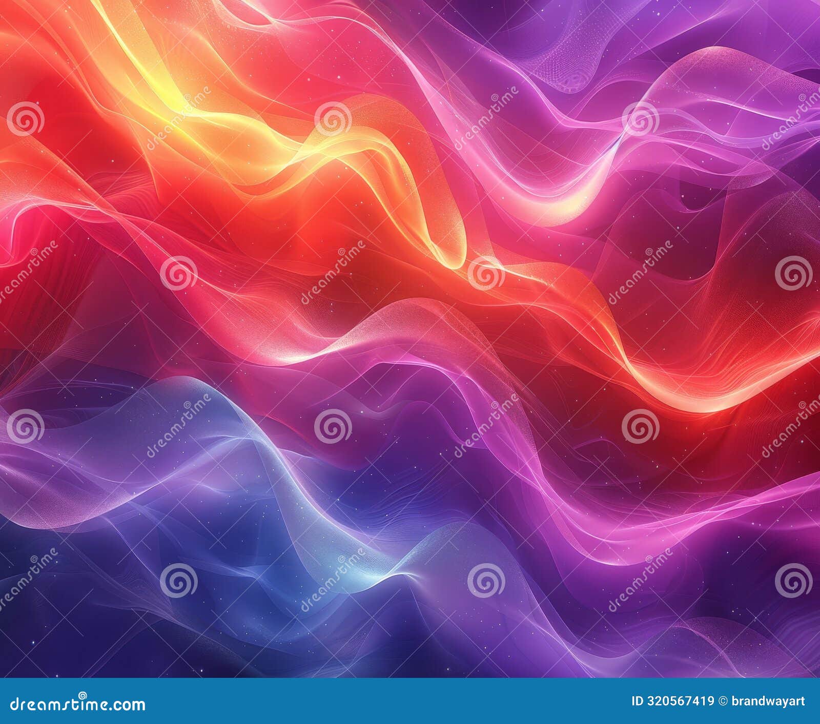 Colorful Abstract Background with Wavy Lines Stock Illustration ...