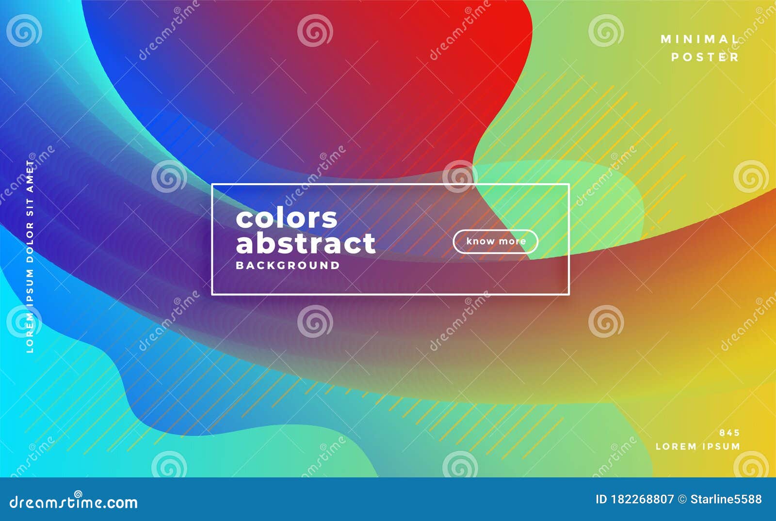 Colorful Abstract Background with Wavy Shapes Design Stock Vector ...