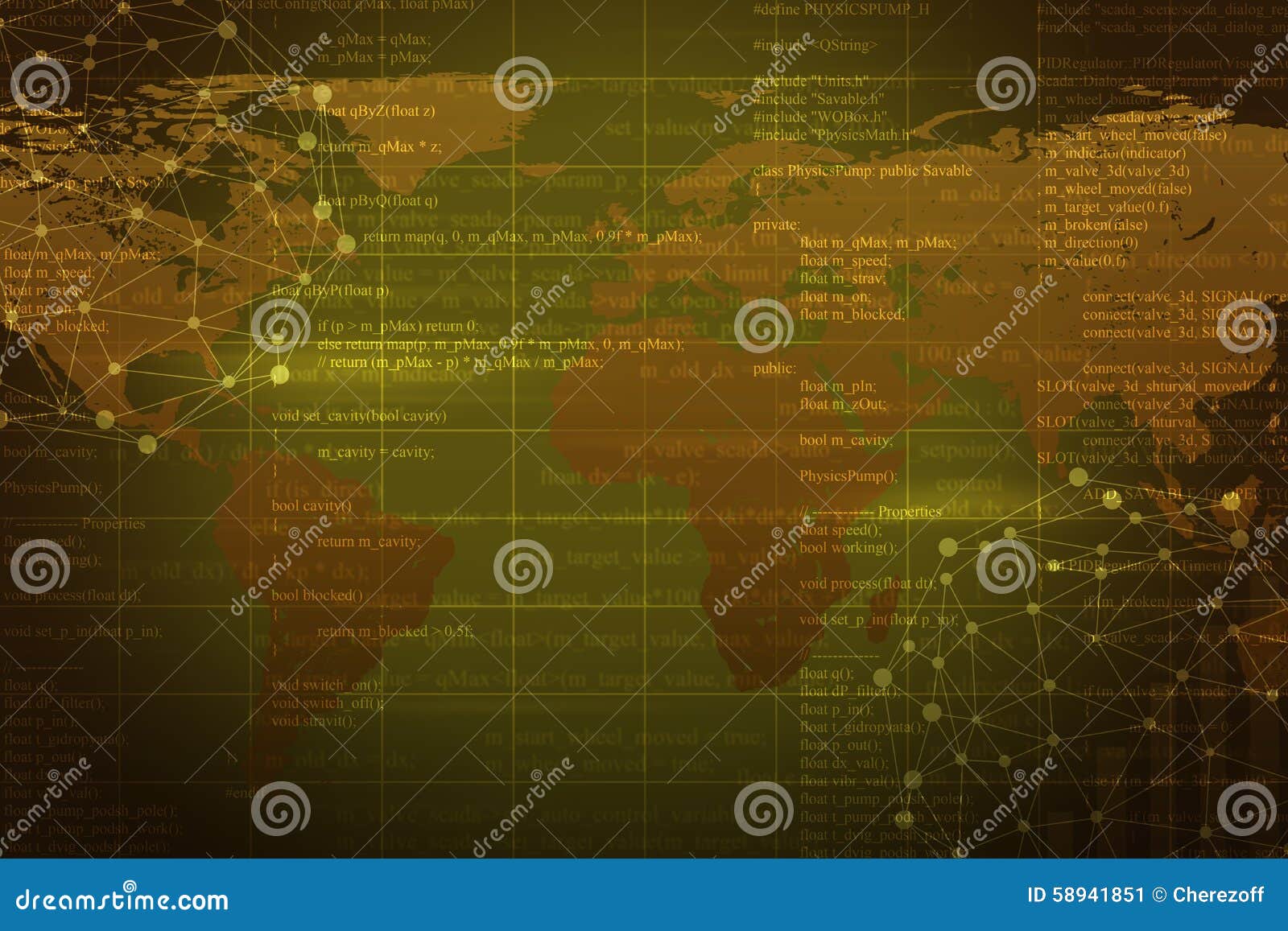 Colorful Abstract Background with World Map Stock Illustration ...