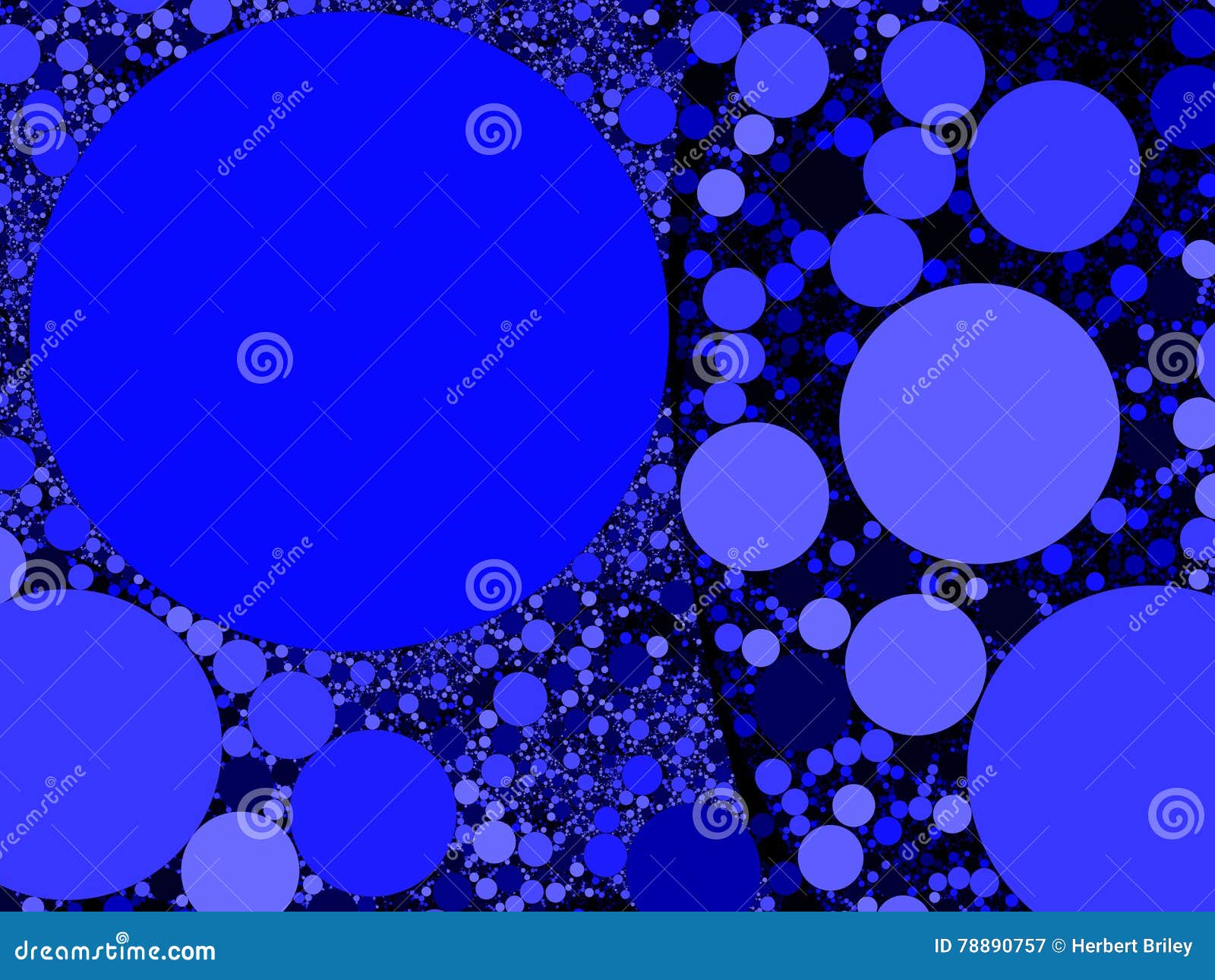 Colorful Abstract Blue Circles Background Illustration Stock ...