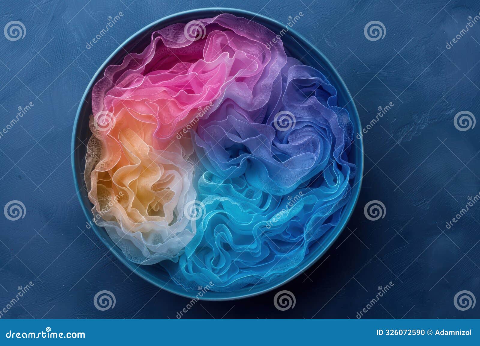 Synaptic Spark: Abstract Neuron On Blue, Space For Biology Concepts ...