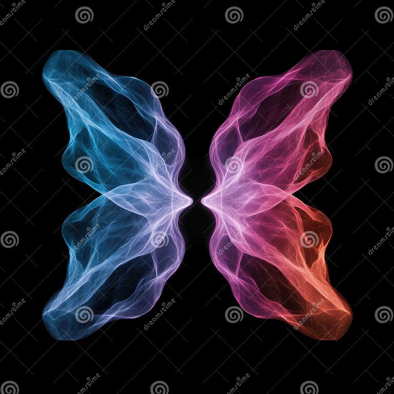 Colorful Abstract Butterfly Wings Stock Illustration - Illustration of ...