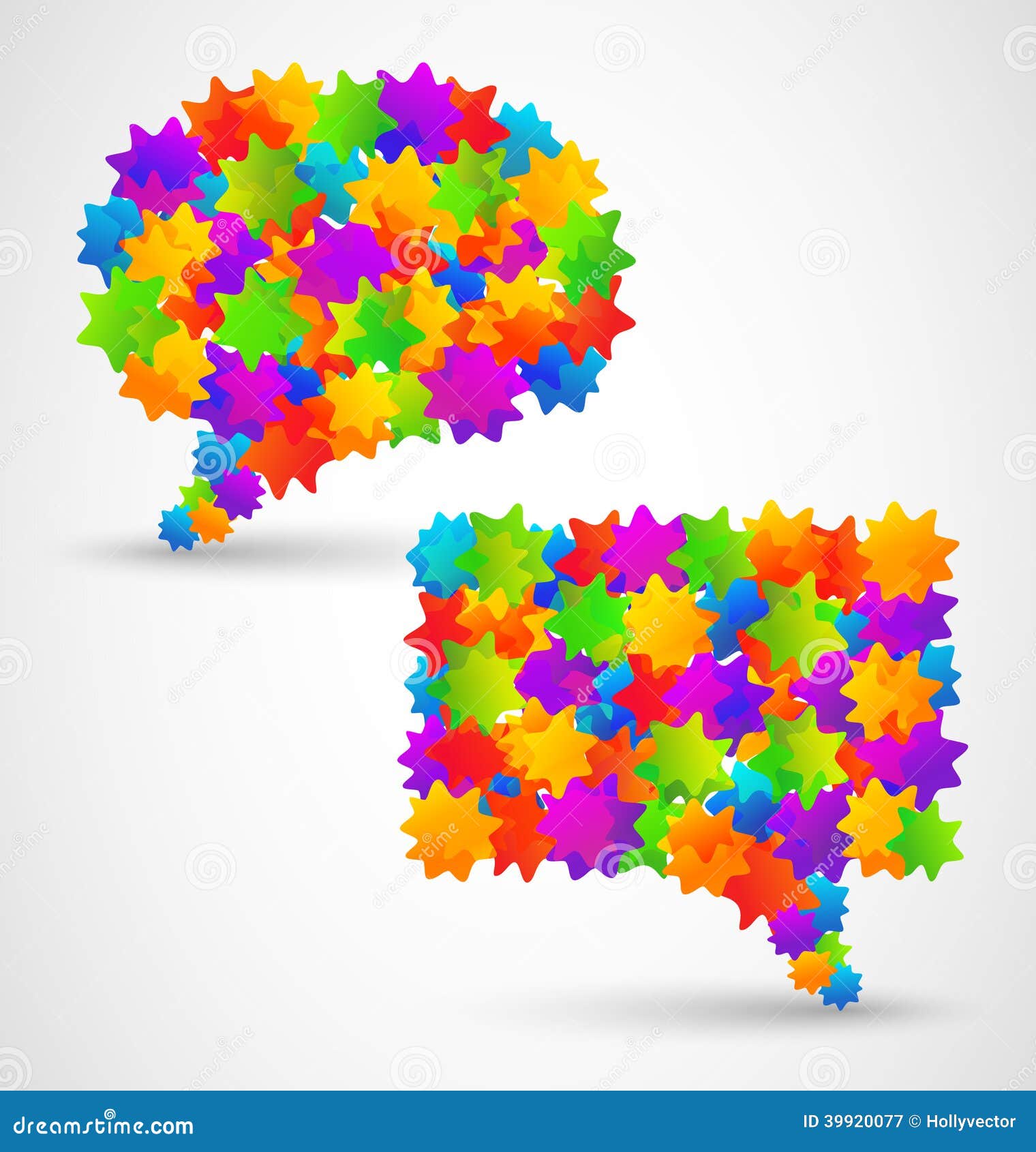 Colorful Abstract Chat Bubbles Stock Vector - Illustration of abstract ...