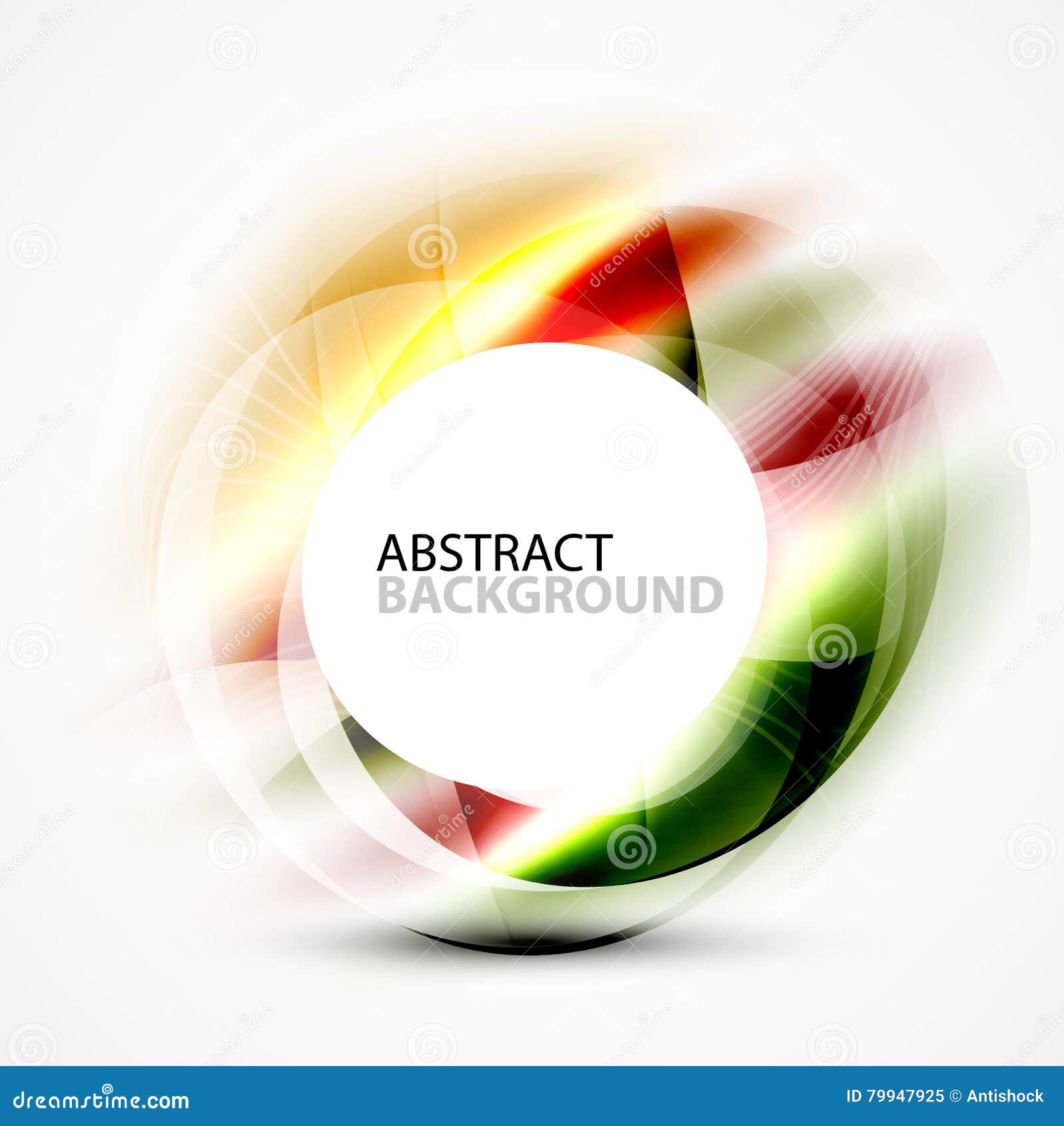 Colorful Abstract Circle Banner Stock Vector - Illustration of motion ...