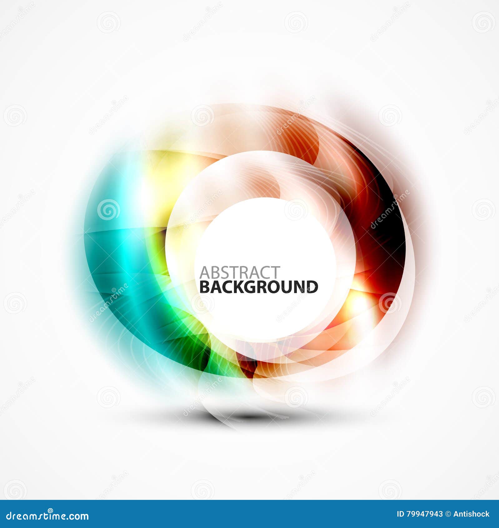 Colorful Abstract Circle Banner Stock Vector - Illustration of overlay ...
