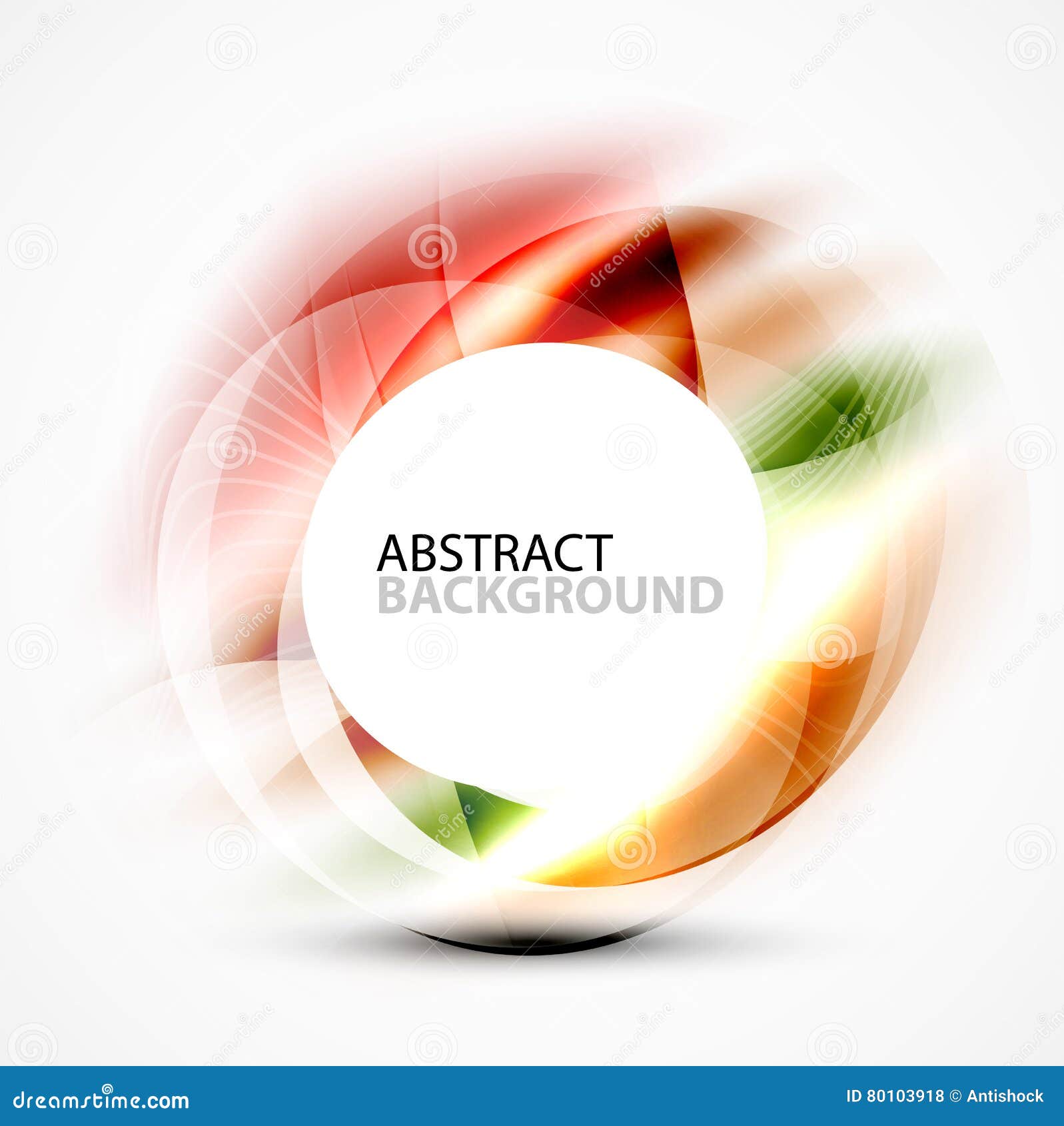 Colorful Abstract Circle Banner Stock Vector - Illustration of frame ...