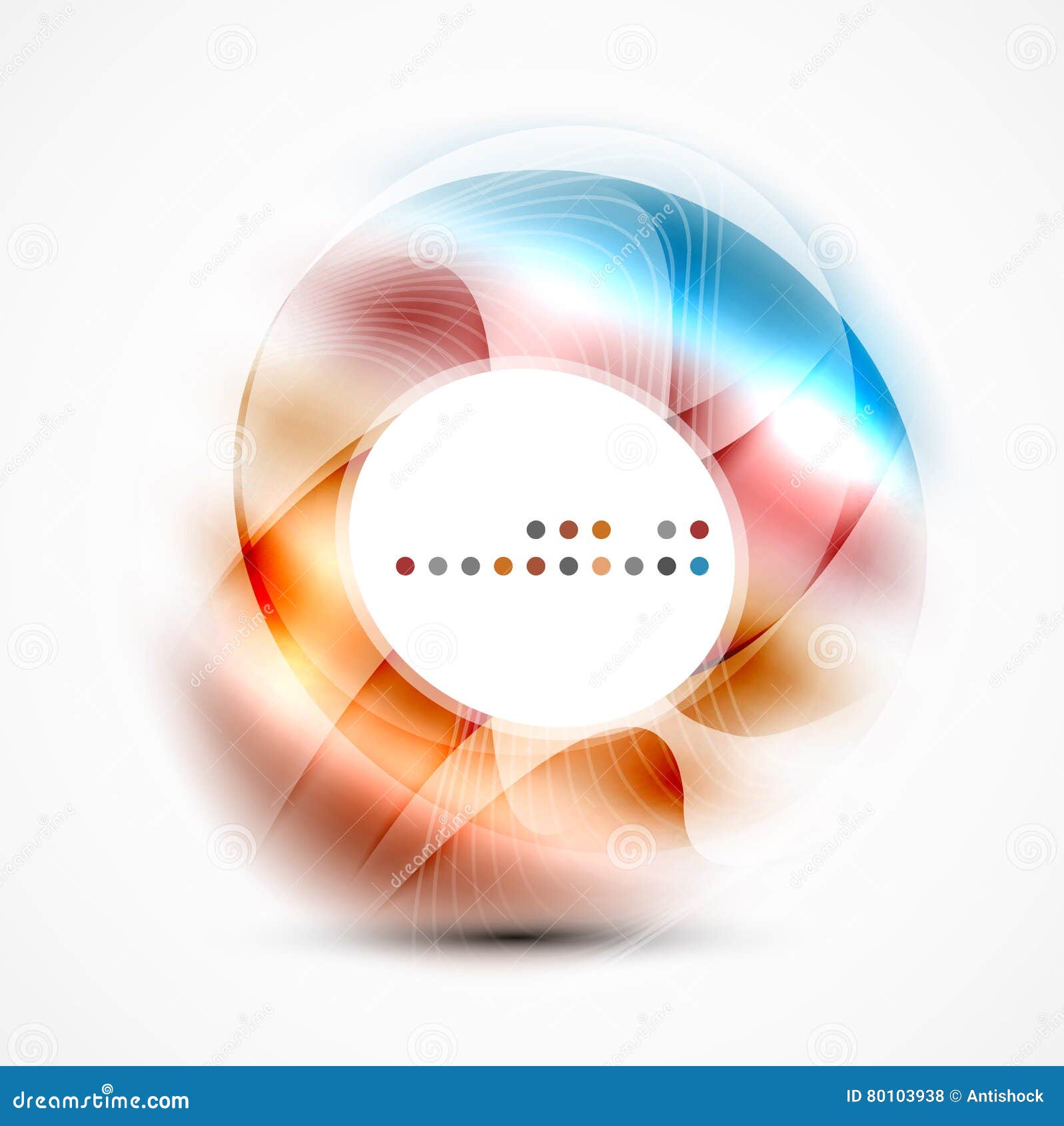 Colorful Abstract Circle Banner Stock Vector - Illustration of banner ...