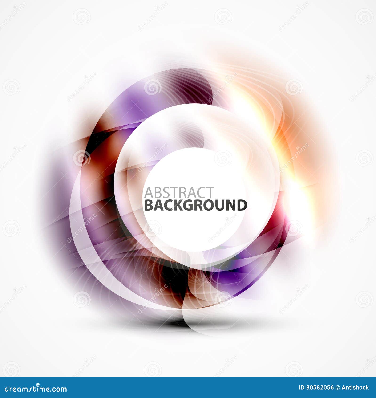 Colorful Abstract Circle Banner Stock Vector - Illustration of grungy ...