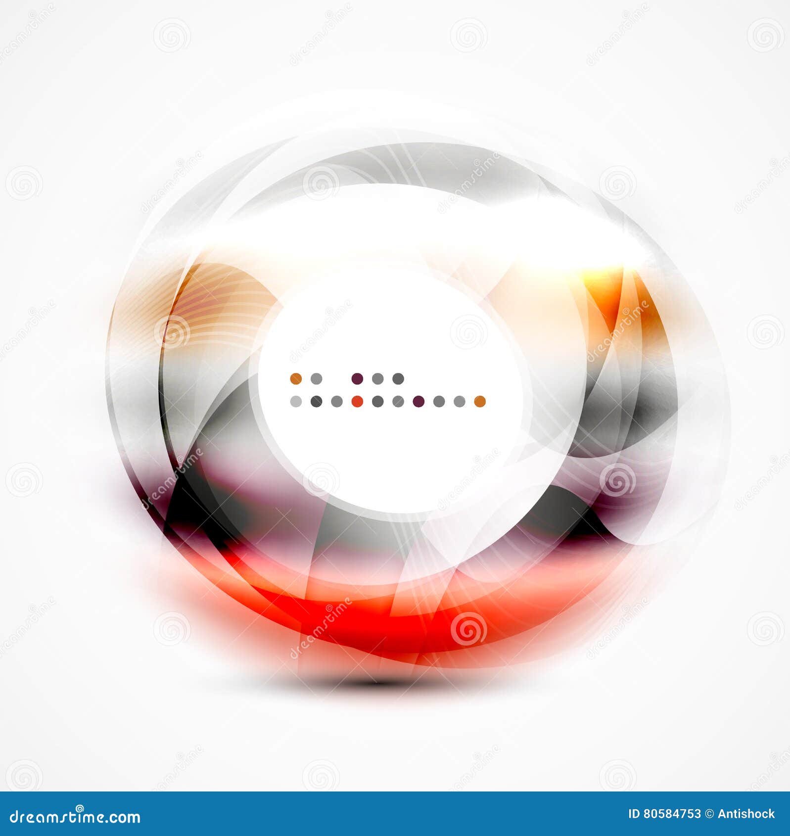 Colorful Abstract Circle Banner Stock Vector - Illustration of frame ...