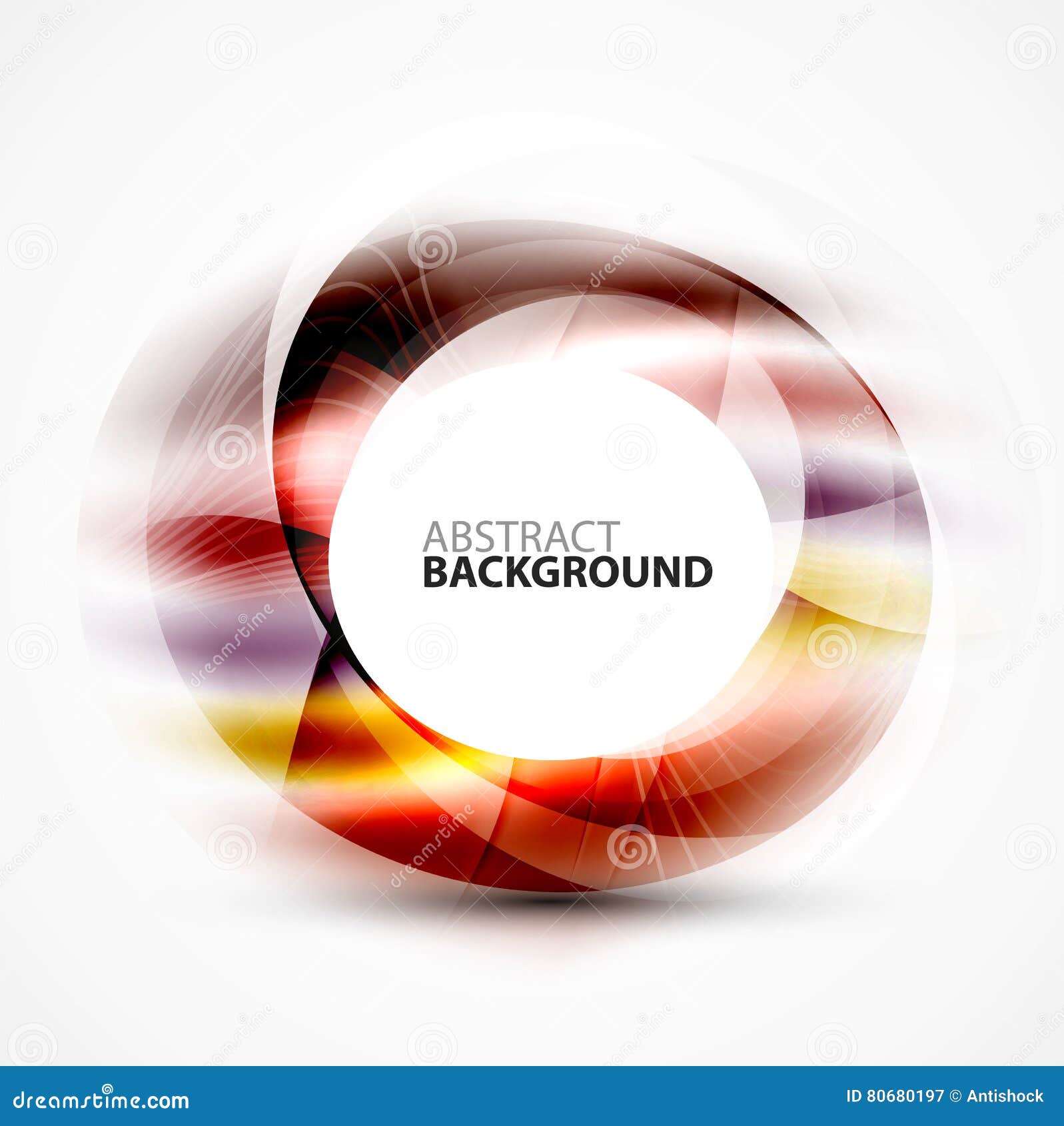 Colorful Abstract Circle Banner Stock Vector - Illustration of layer ...