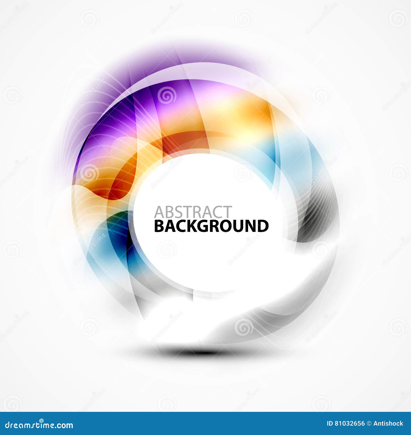 Colorful Abstract Circle Banner Stock Vector - Illustration of label ...