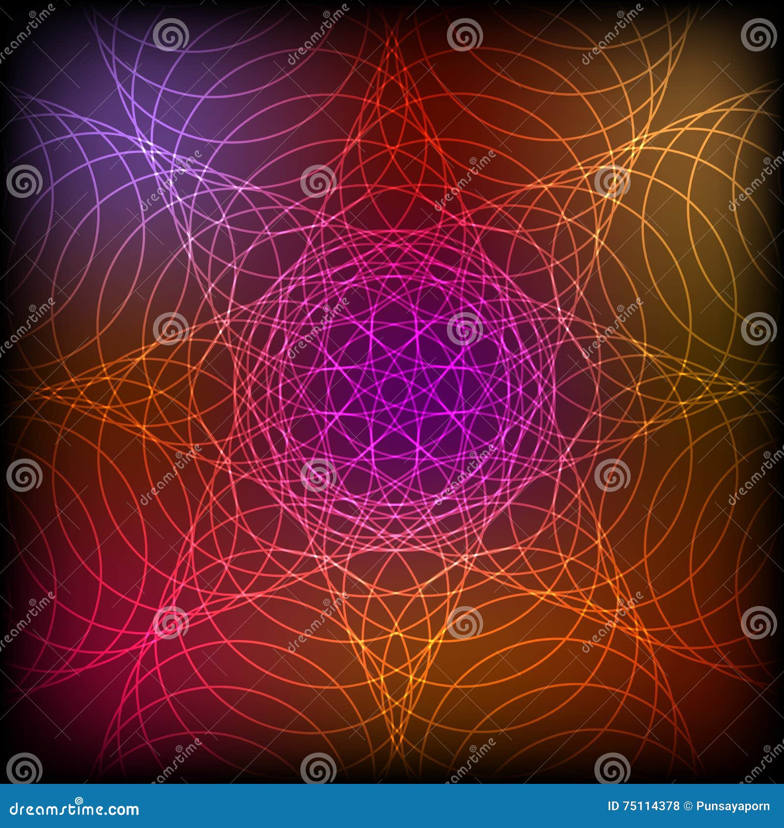 Colorful Abstract Circle Blend Background Stock Vector - Illustration ...