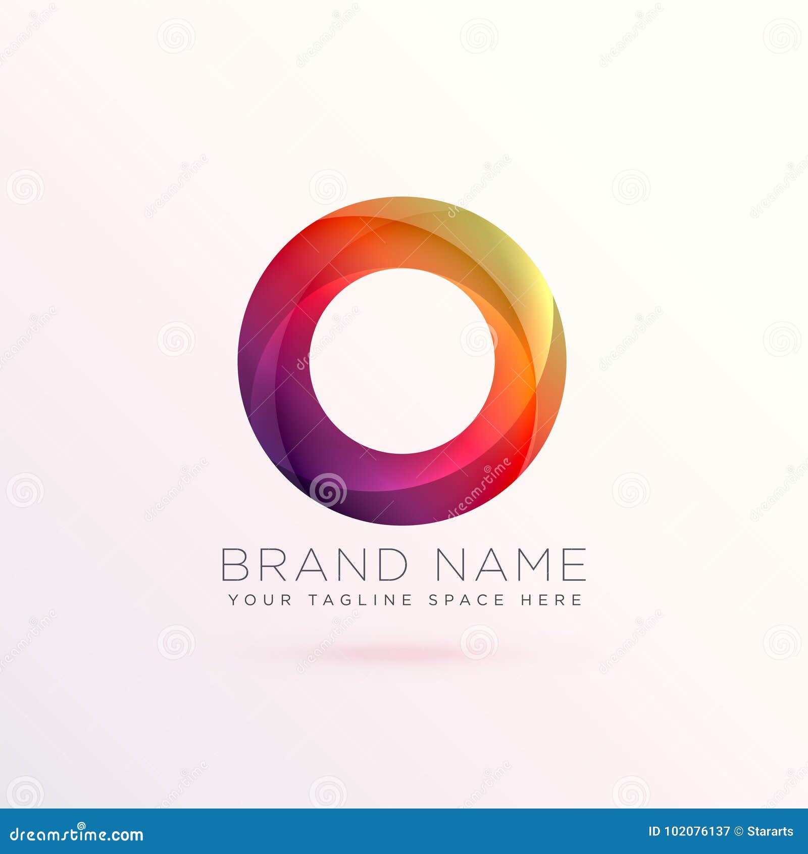 Colorful Abstract Circle Logo Design Template Stock Vector ...