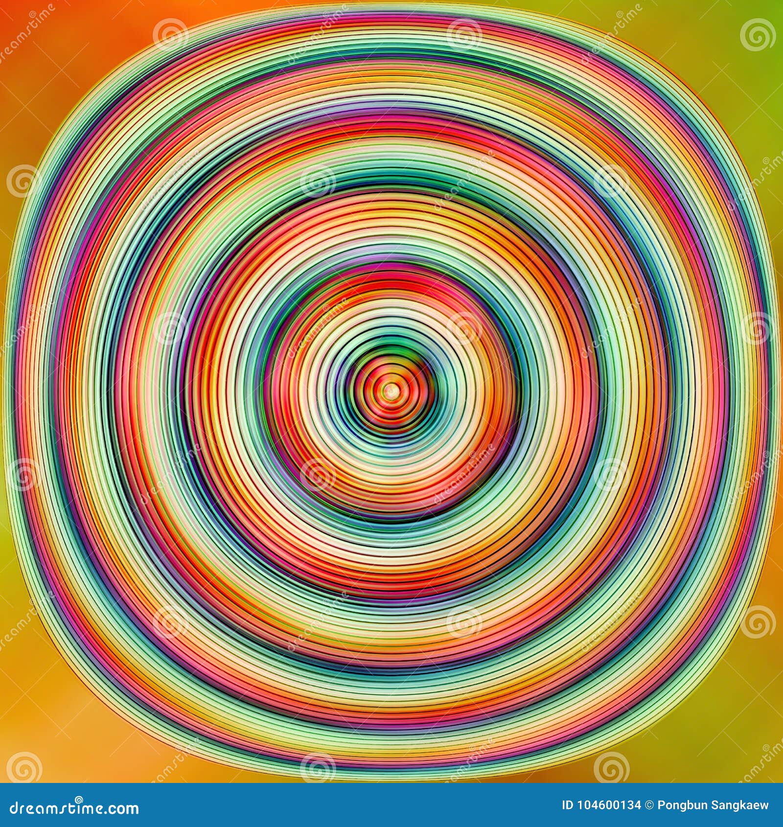 Colorful Abstract Circle Background Stock Illustration - Illustration ...