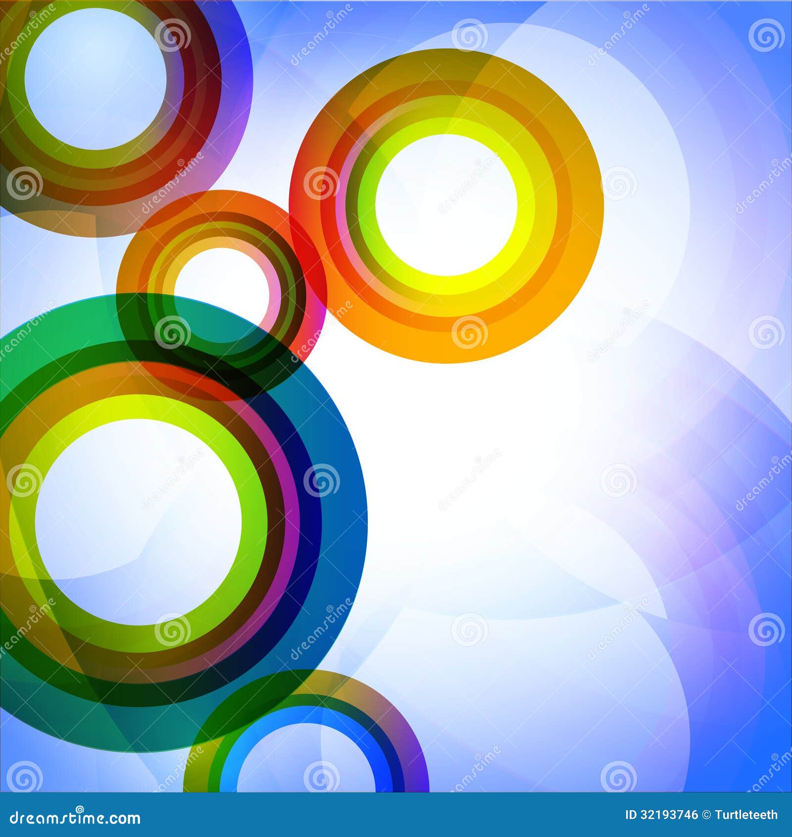 Colorful Abstract Circles stock illustration. Illustration of internet ...
