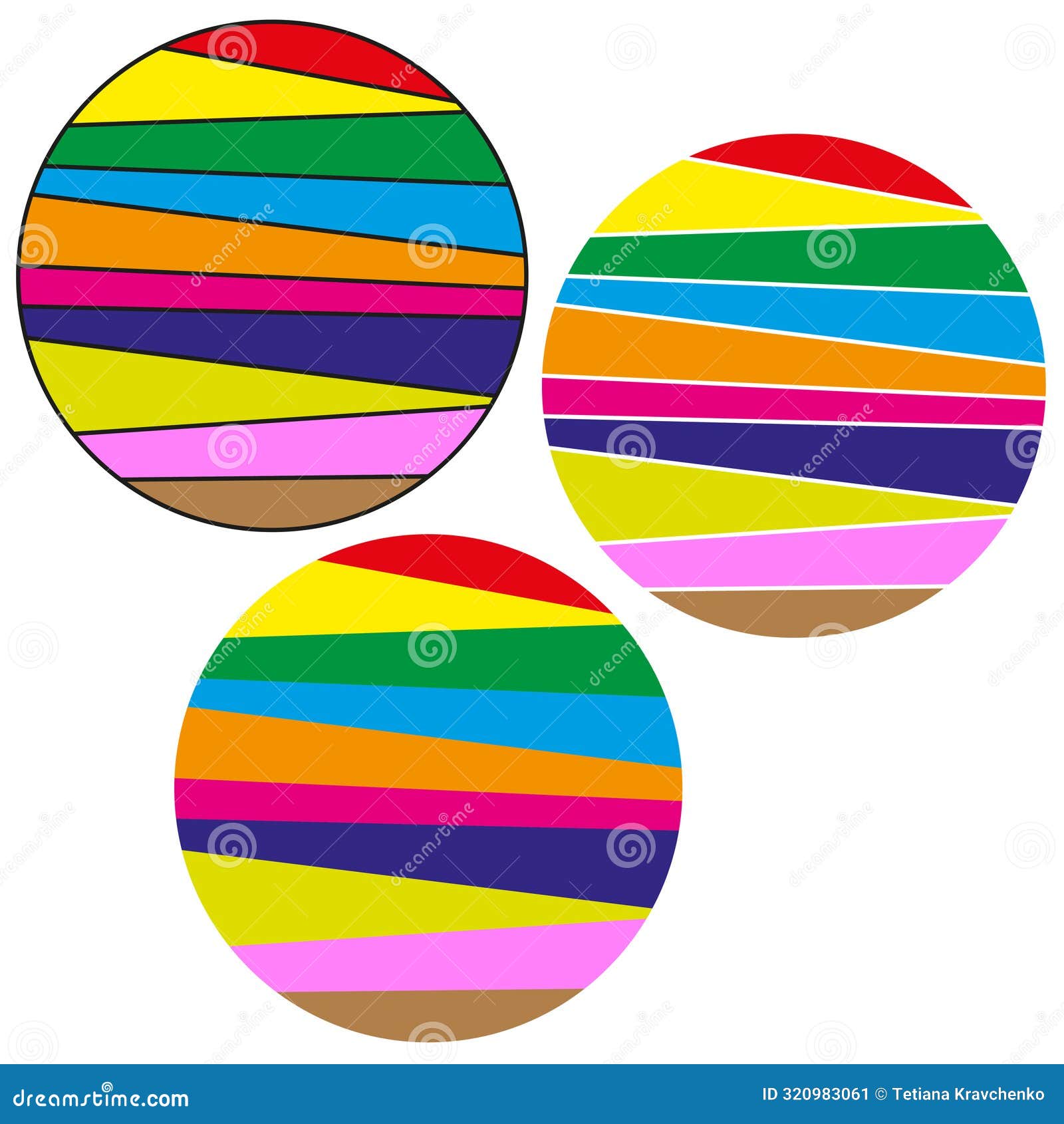 Vibrant Illustration Showcasing A Colorful, Retro Landline Telephone ...