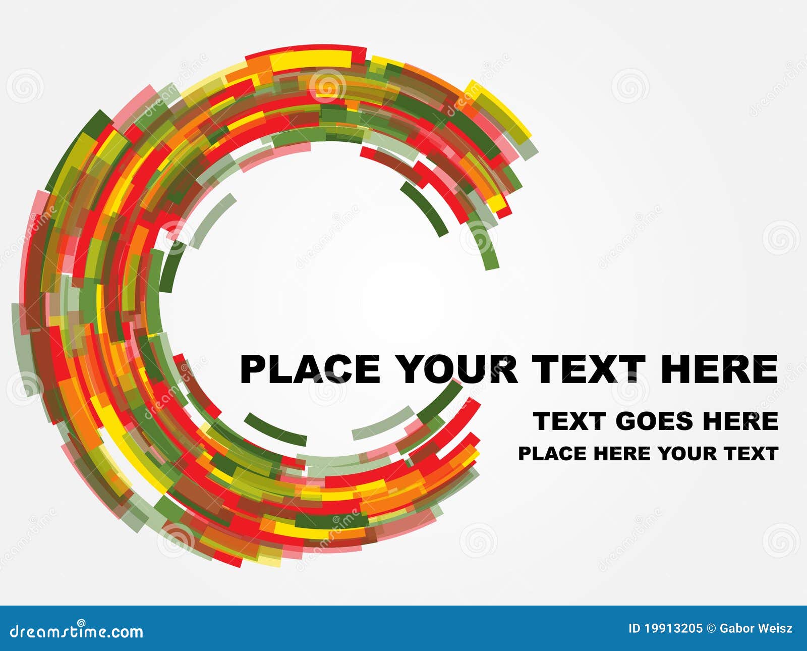 Colorful Abstract Circular Background Stock Illustration - Illustration ...