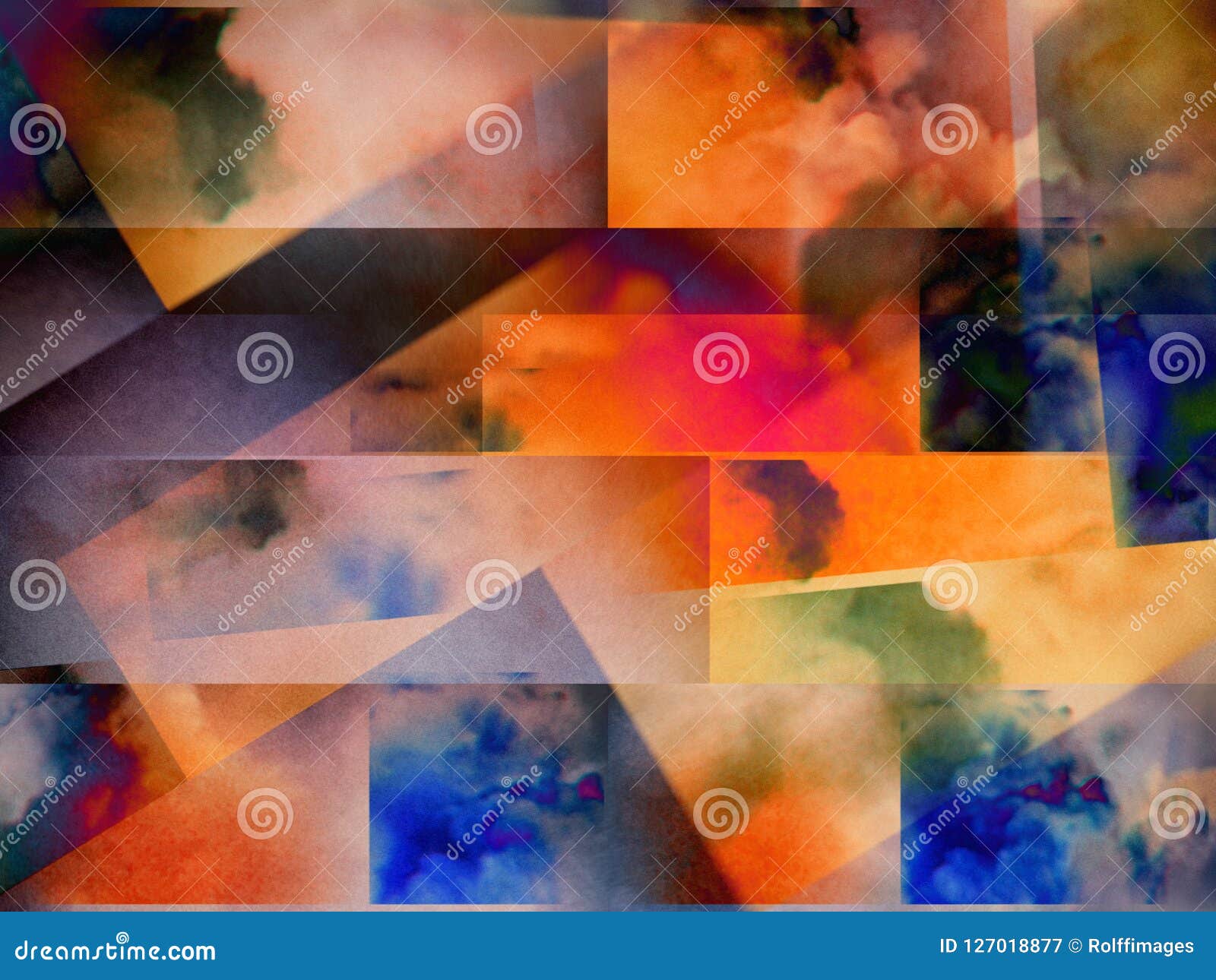 Colorful abstract clouds stock illustration. Illustration of lens ...