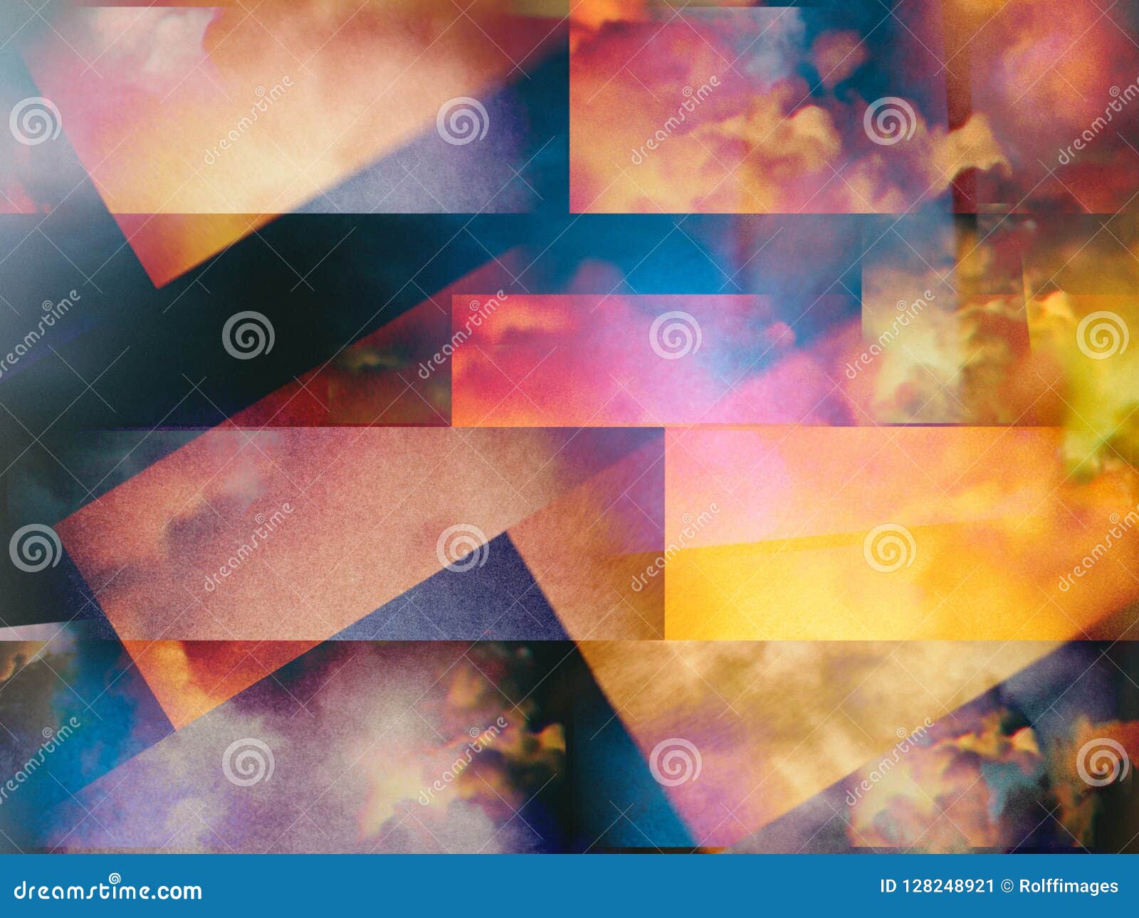 Colorful abstract clouds stock illustration. Illustration of ...