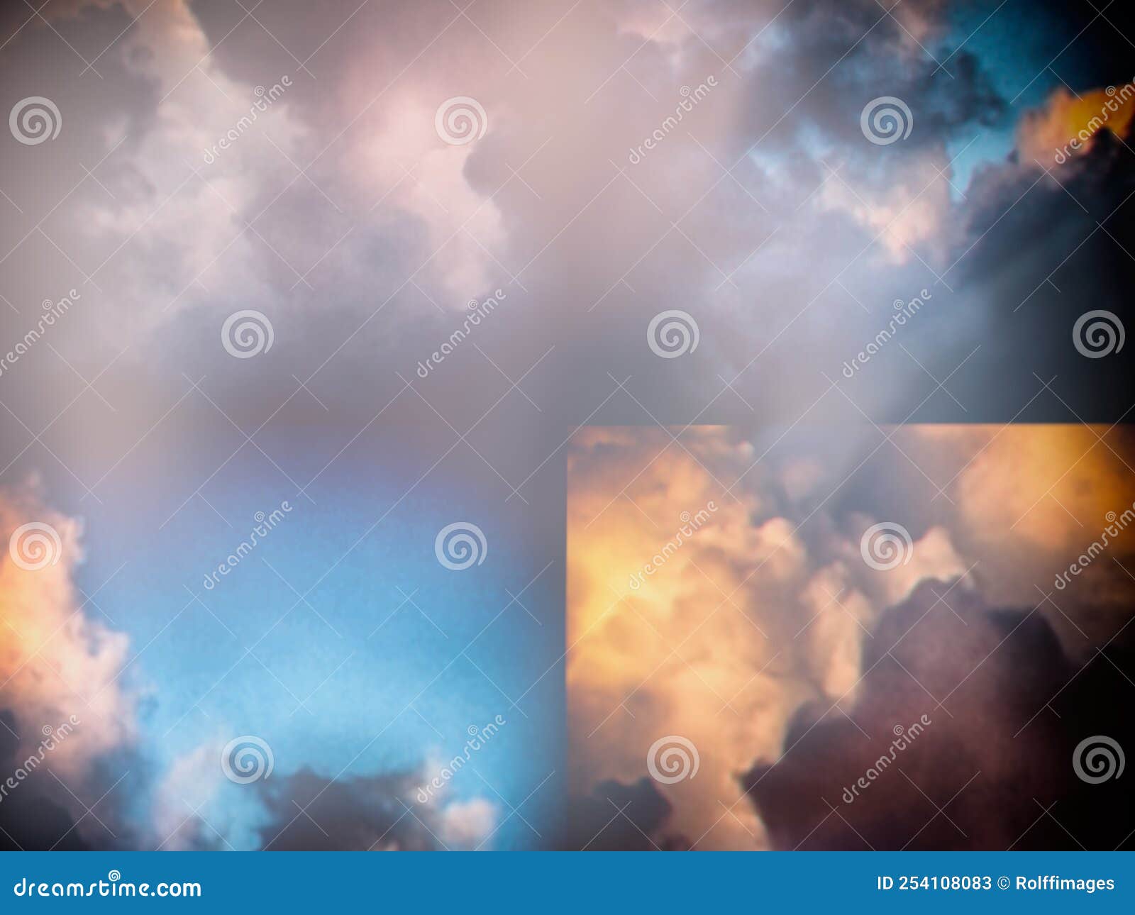 Colorful abstract clouds stock image. Image of shapes - 254108083
