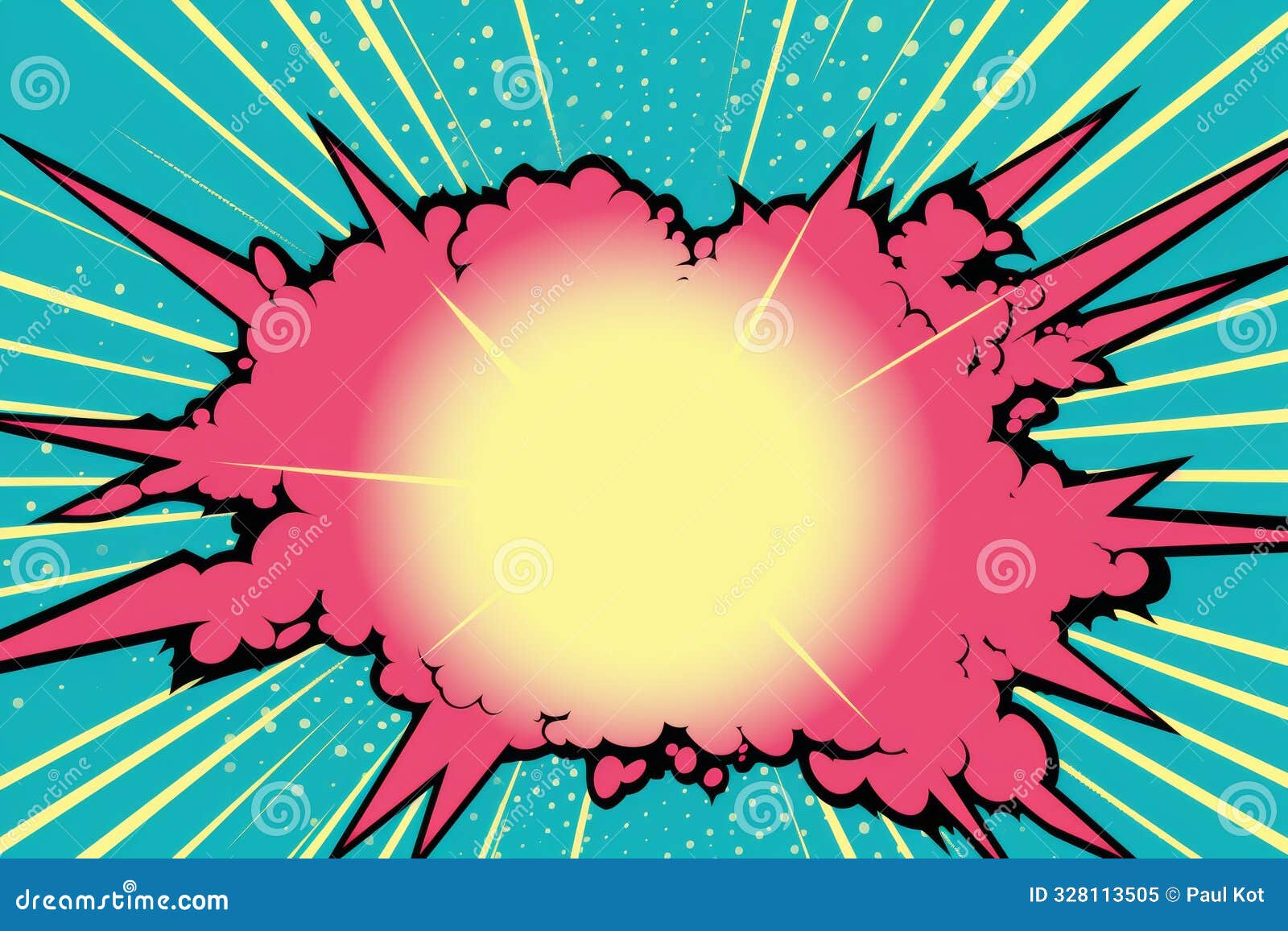 Colorful Abstract Comic Background Design for Vibrant and Engaging ...