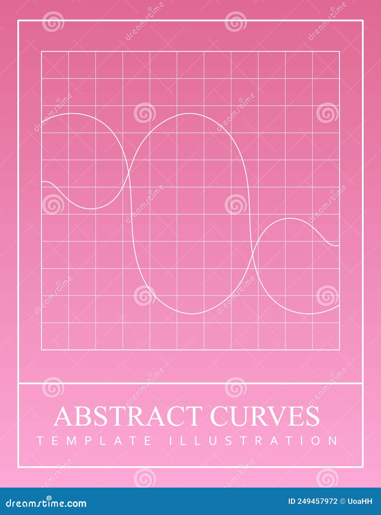 Colorful Abstract Curve Diagrams. Modern Template Design with Text and ...