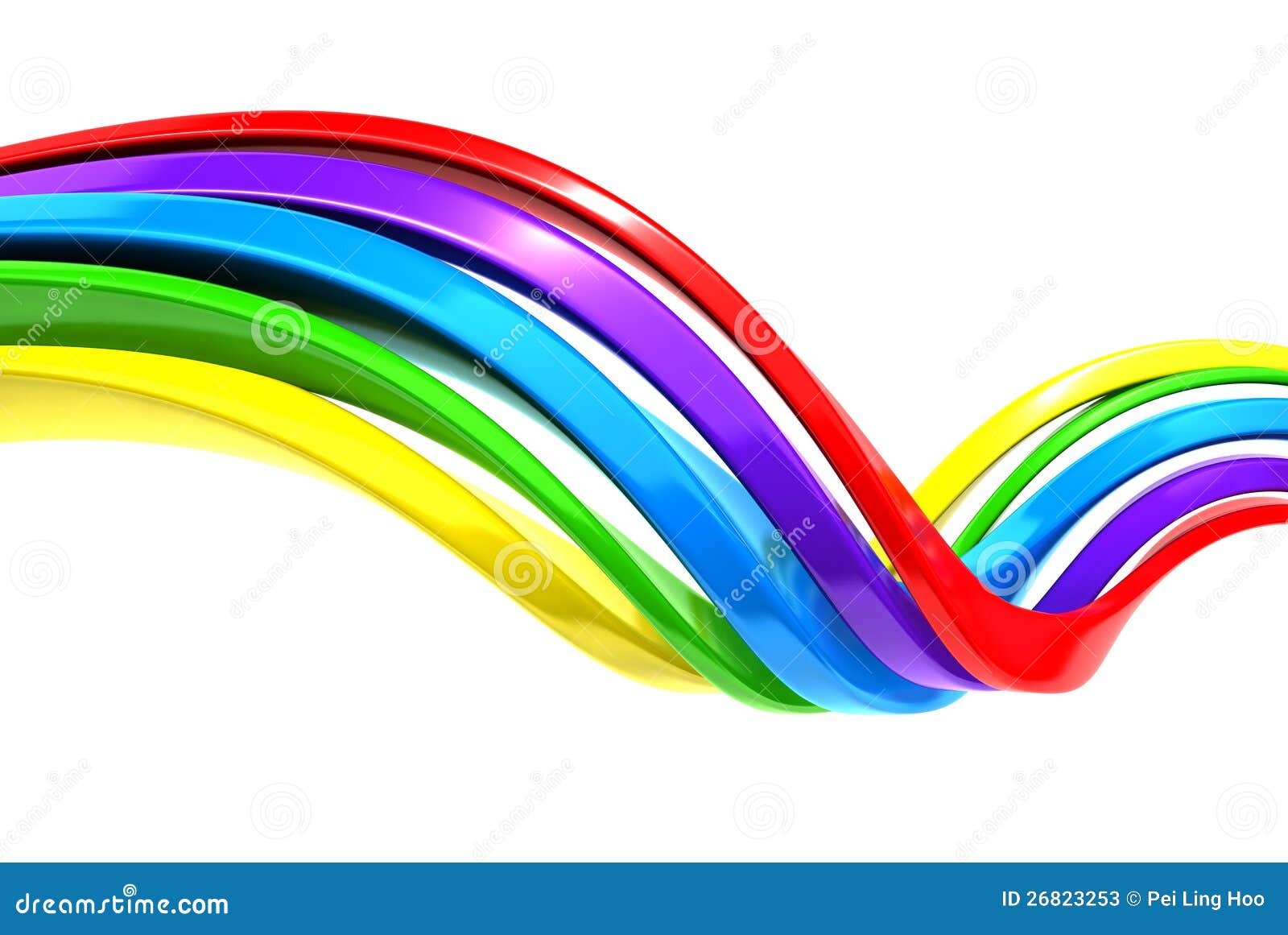 Colorful Abstract Curve Stripe Background Stock Illustration ...