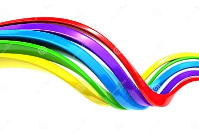 Colorful Abstract Curve Stripe Background Stock Illustration ...