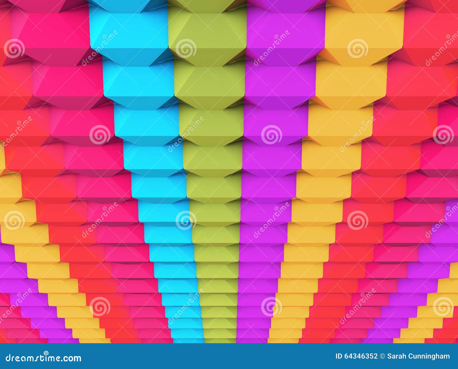 Colorful Abstract 3d Blocks Background Stock Photo - Image of texture ...