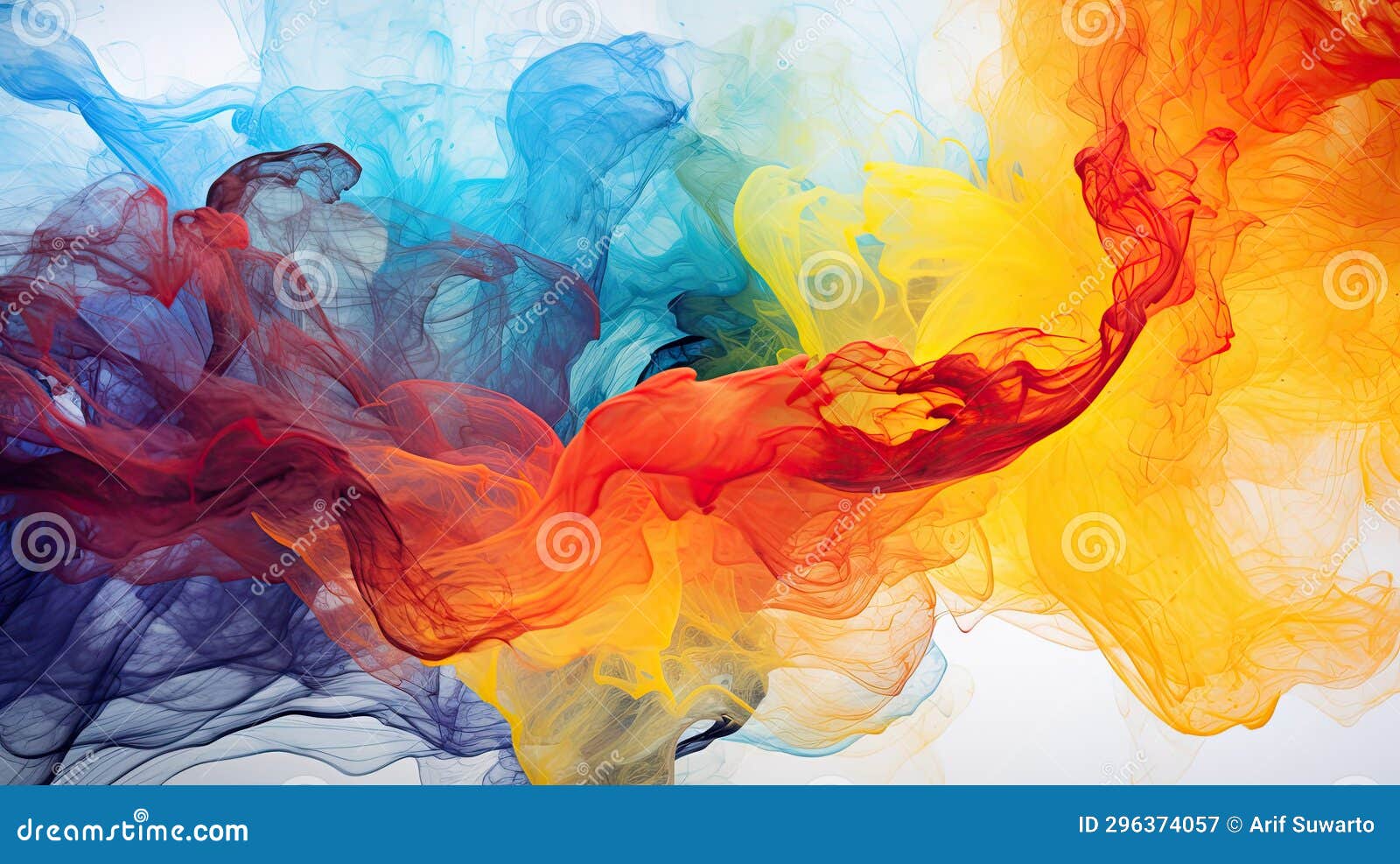 Colorful Abstract Design: Dynamic and Flowing Movement with Multi ...