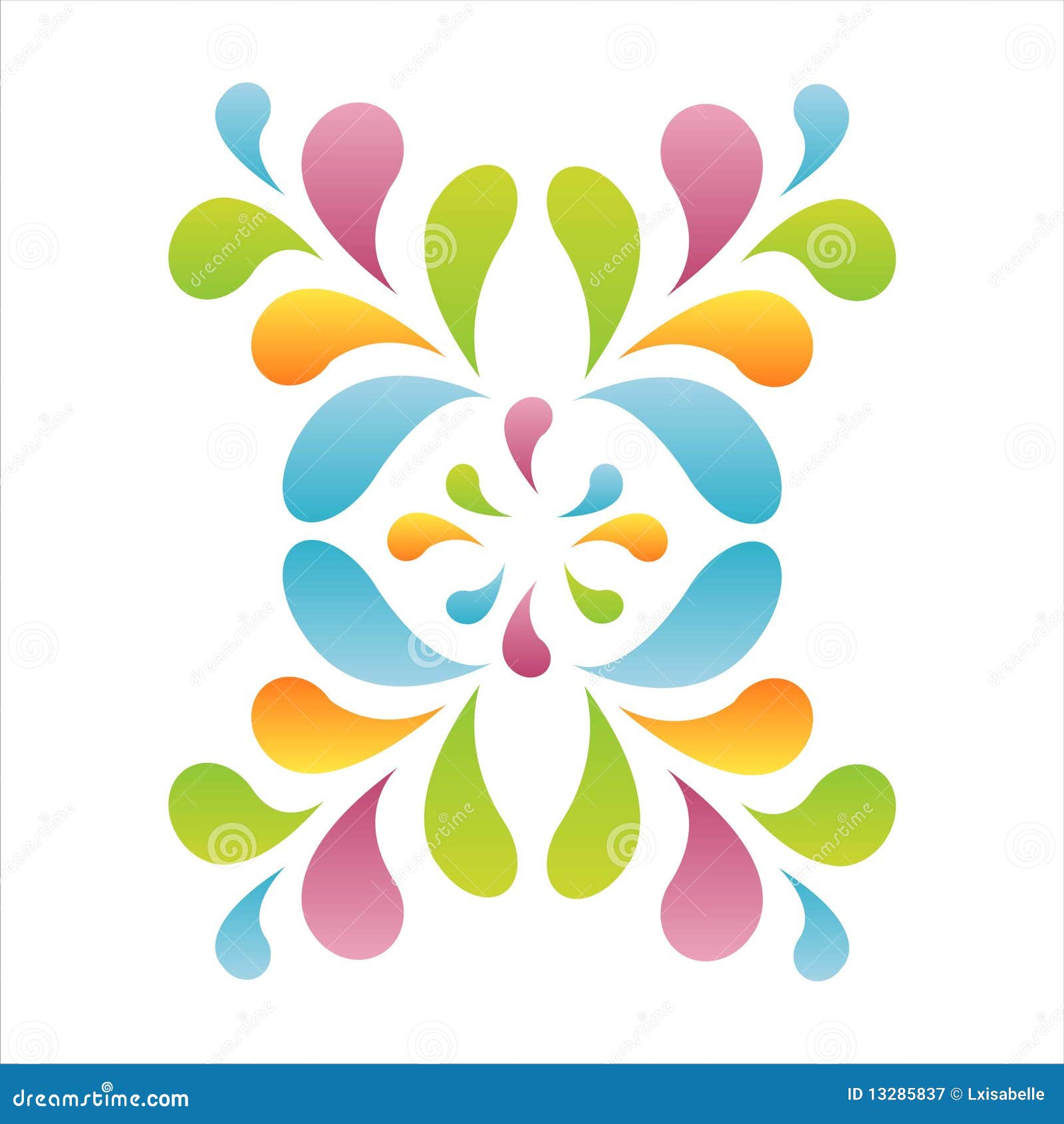Colorful Abstract Design Element Stock Vector - Illustration of element ...