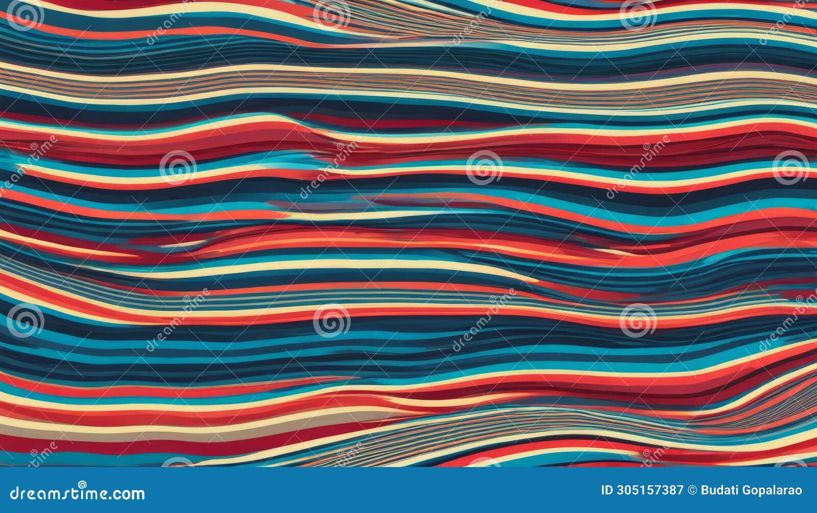 A Colorful Abstract Design of Red, Blue and Yellow Stock Illustration ...