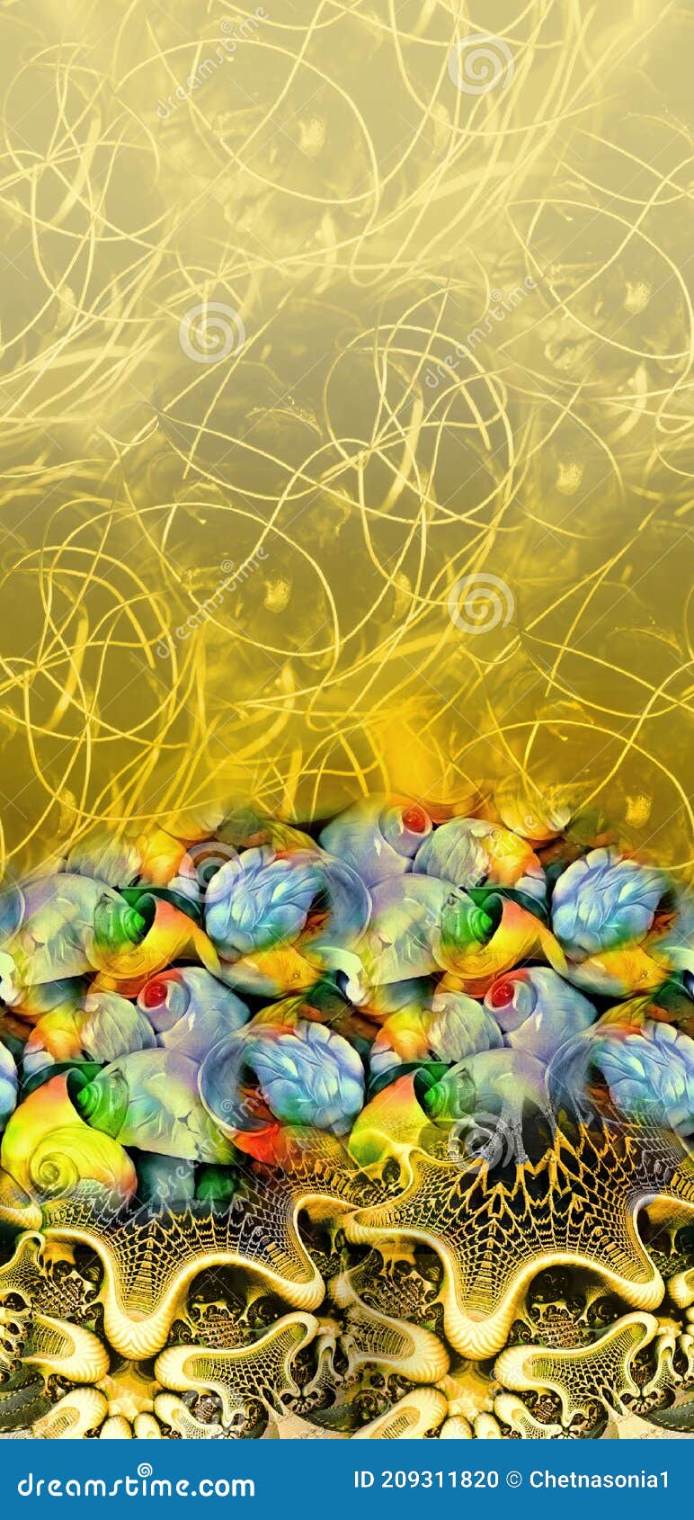 Colorful Abstract Digital Design Background Stock Illustration ...