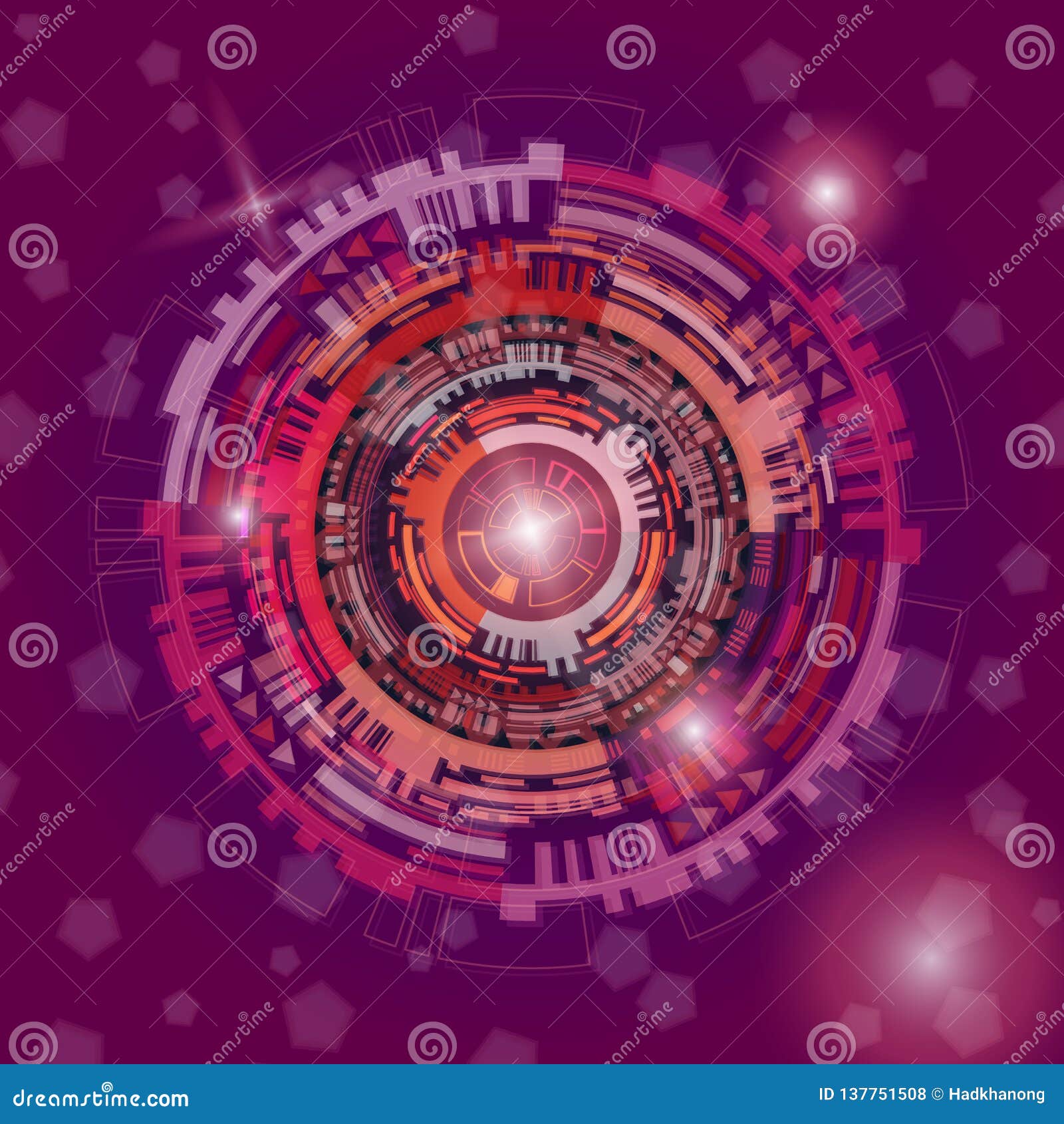 Colorful Abstract Digital Technology Background Stock Vector ...