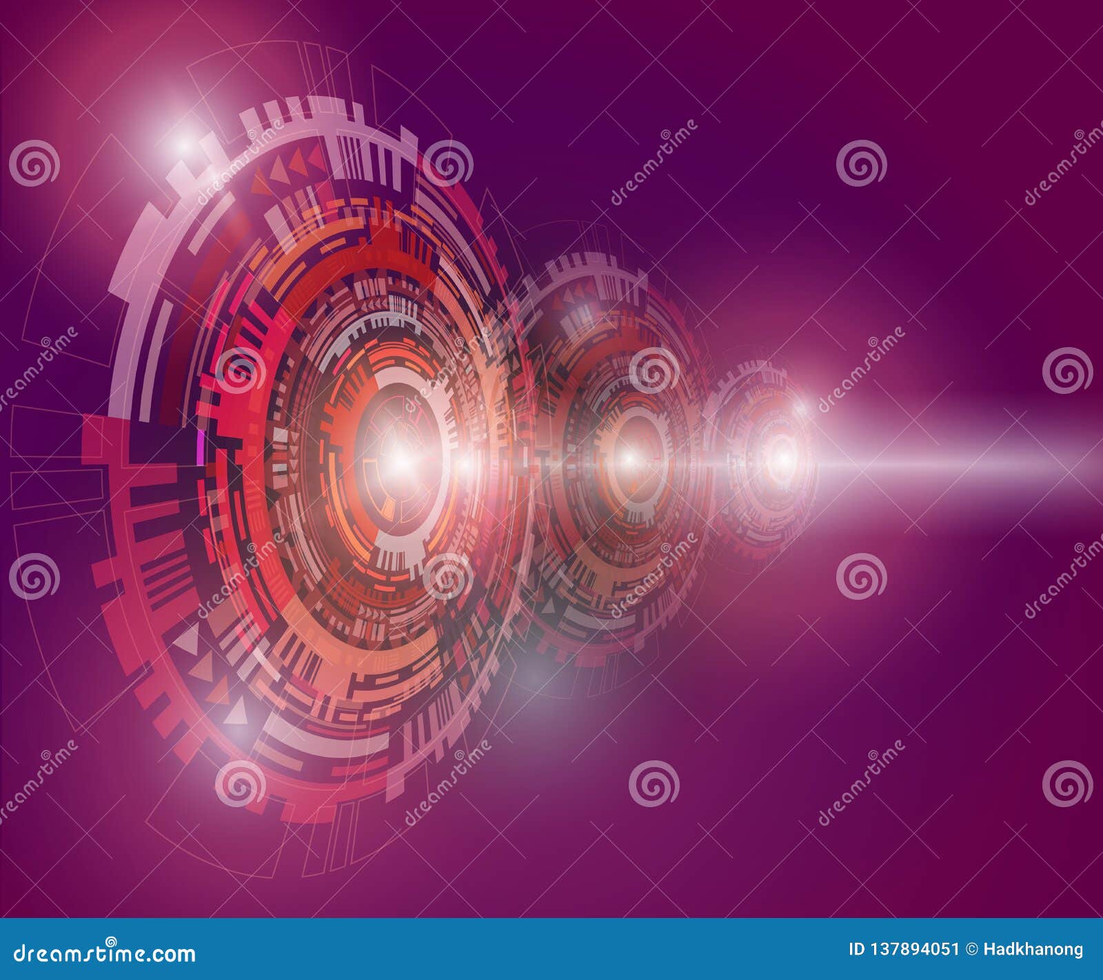 Colorful Abstract Digital Technology Background Stock Vector ...