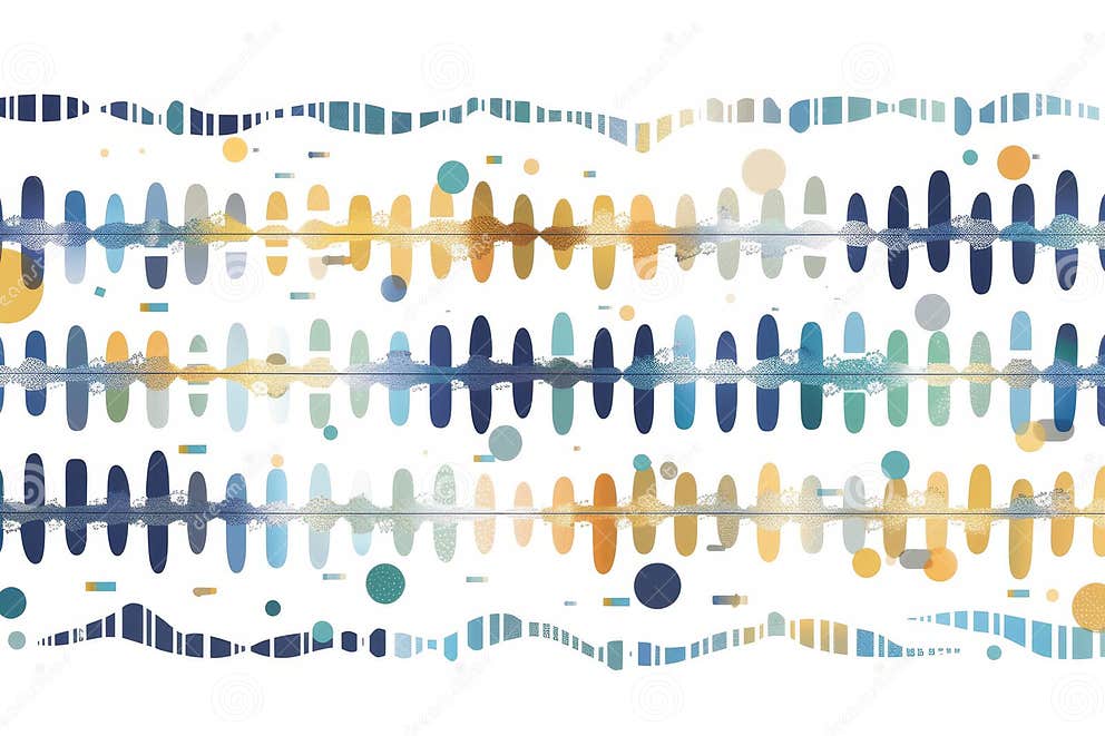 Colorful Abstract DNA Sequence Pattern, Artistic and Vibrant ...
