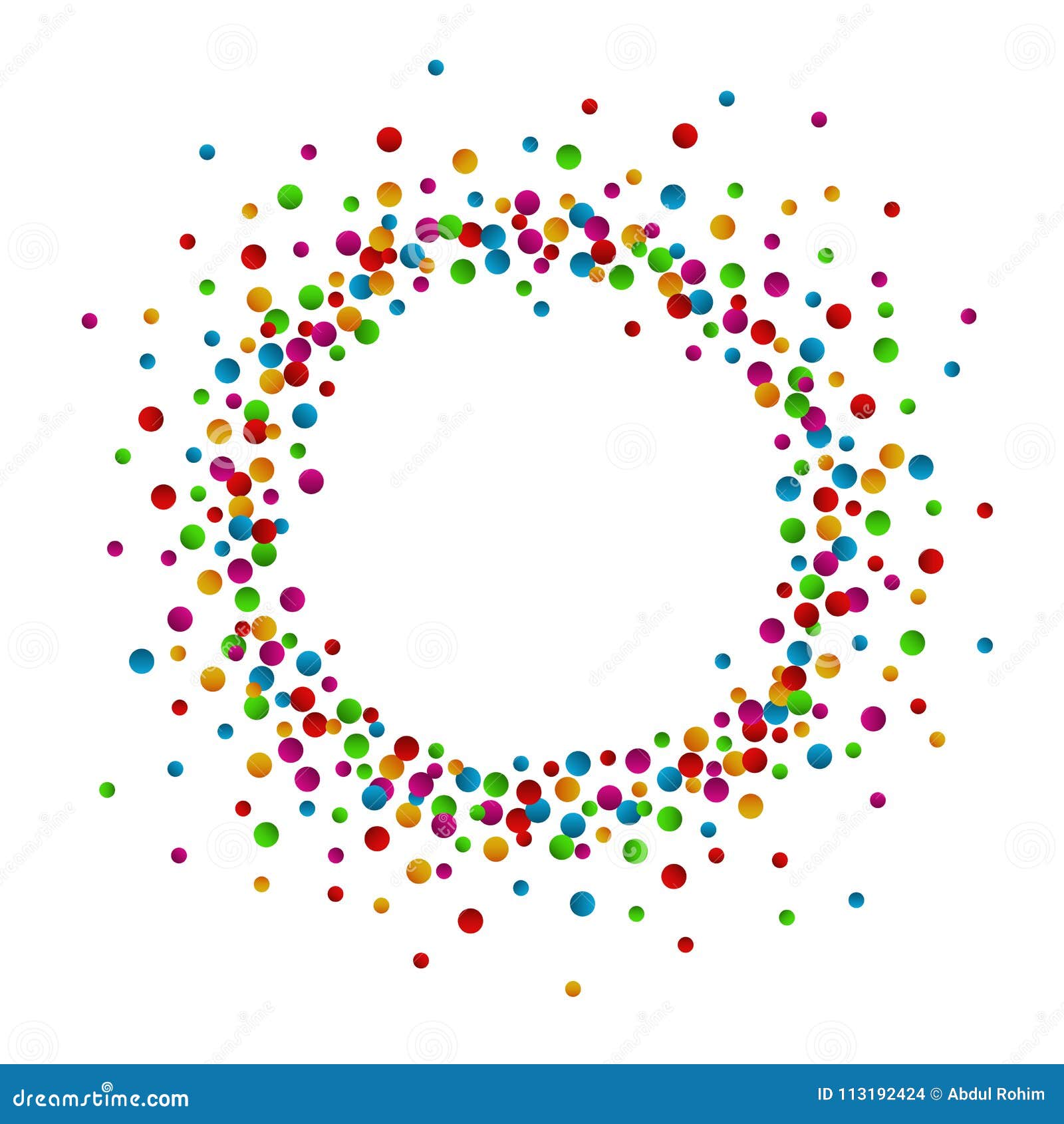 Colorful Abstract Dot Background with Space for Text Stock Vector ...