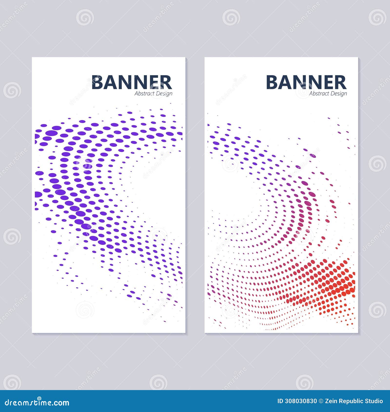 Colorful Abstract Dot Banner Design Stock Vector - Illustration of ...