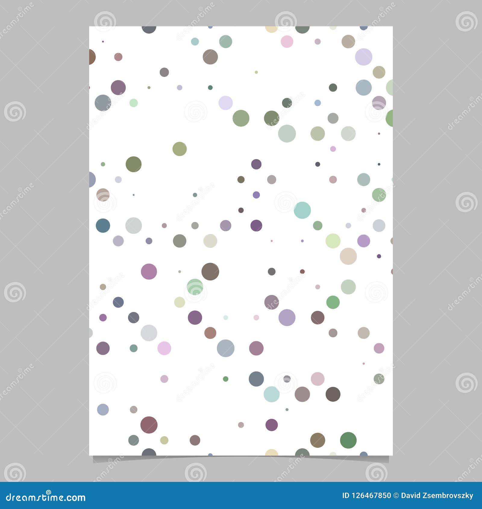 Colorful Abstract Dot Pattern Brochure Background Design Stock Vector ...
