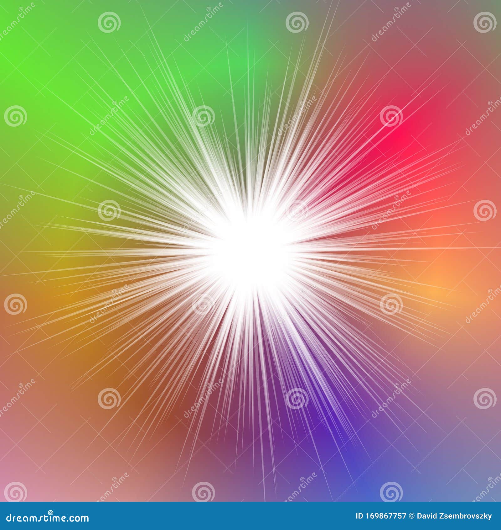 Colorful Abstract Dynamic Blurred Ray Background - Gradient Design ...