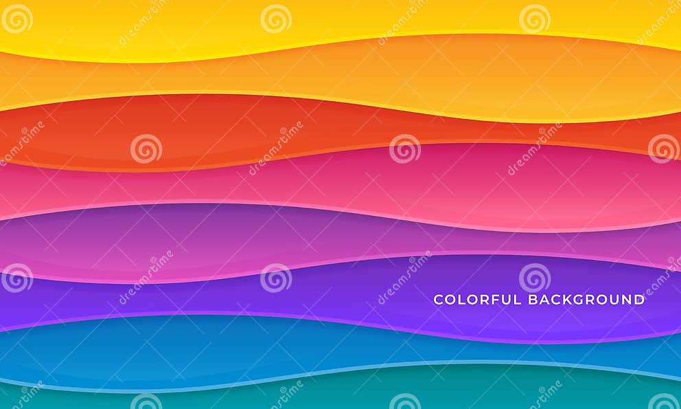 Colorful Abstract Empty Background Design for Many Purpose Stock Vector ...