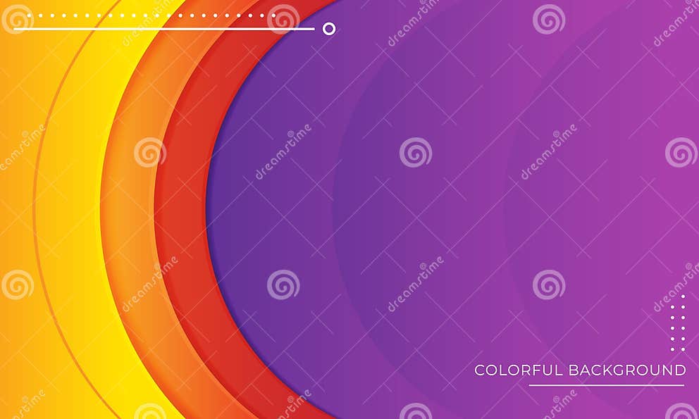 Colorful Abstract Empty Background Design for Many Purpose Stock Vector ...