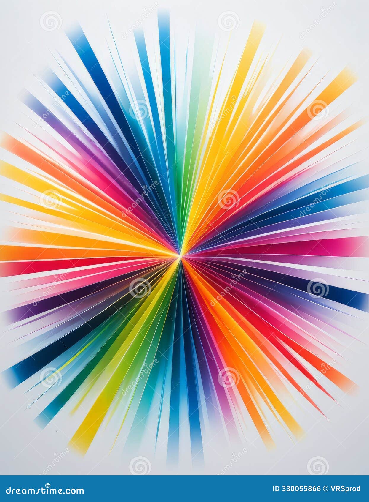Colorful Abstract Explosion of Radiant Spectrum Rays Stock Photo ...